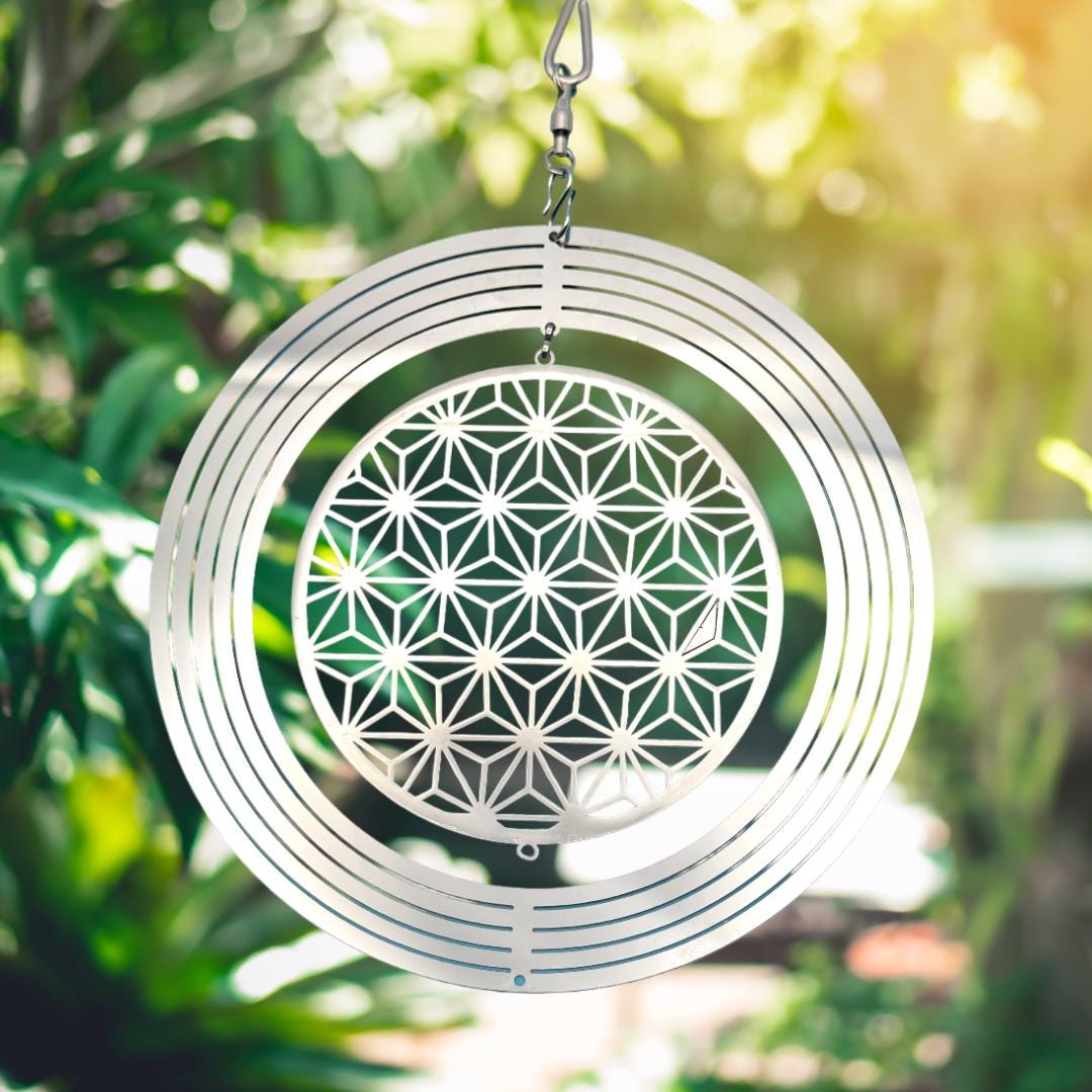 Spaceship Earth Sun Catcher Wind Spinner Garden Decor Home Decor ...