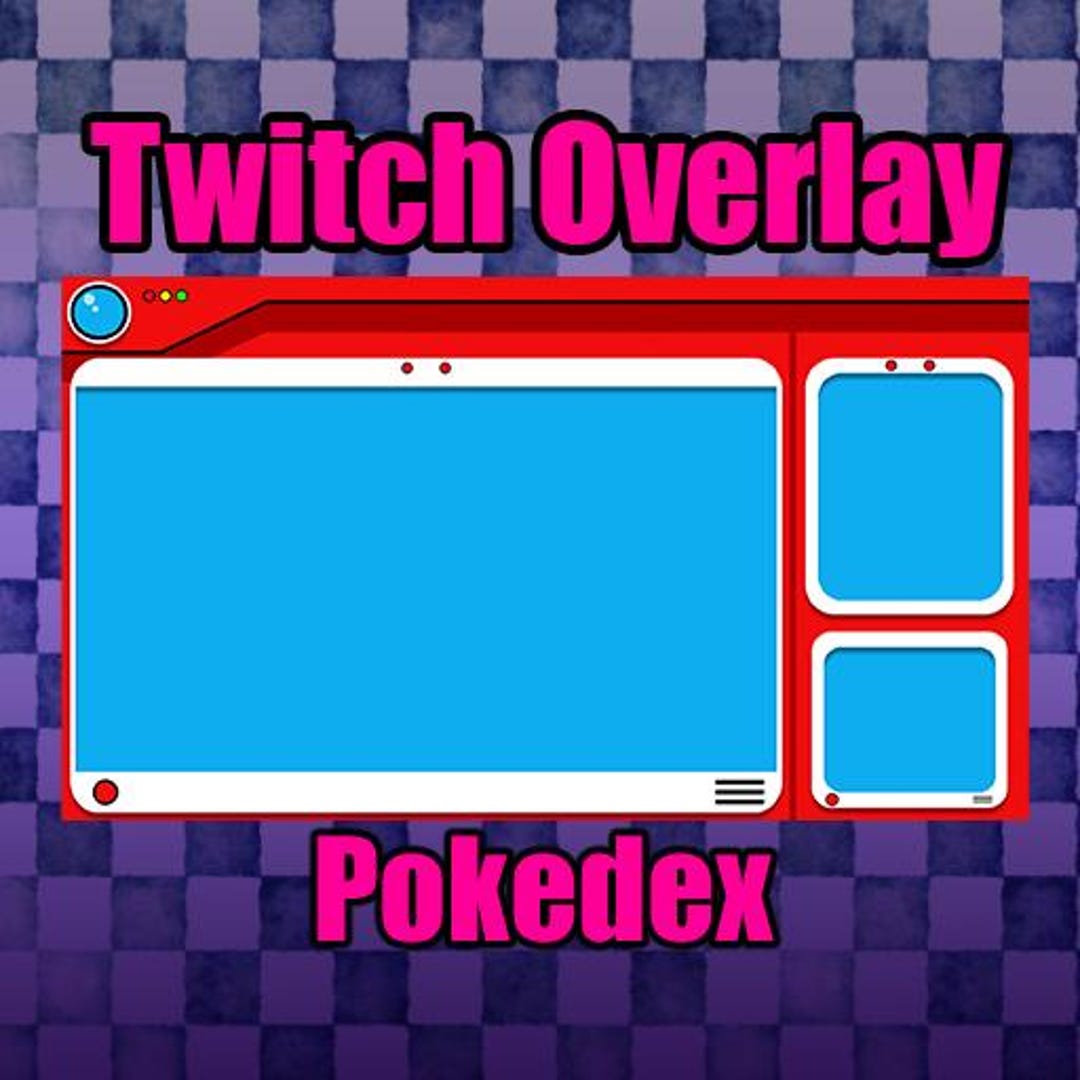 Pokemon Pokedex Twitch Overlay Red - Etsy