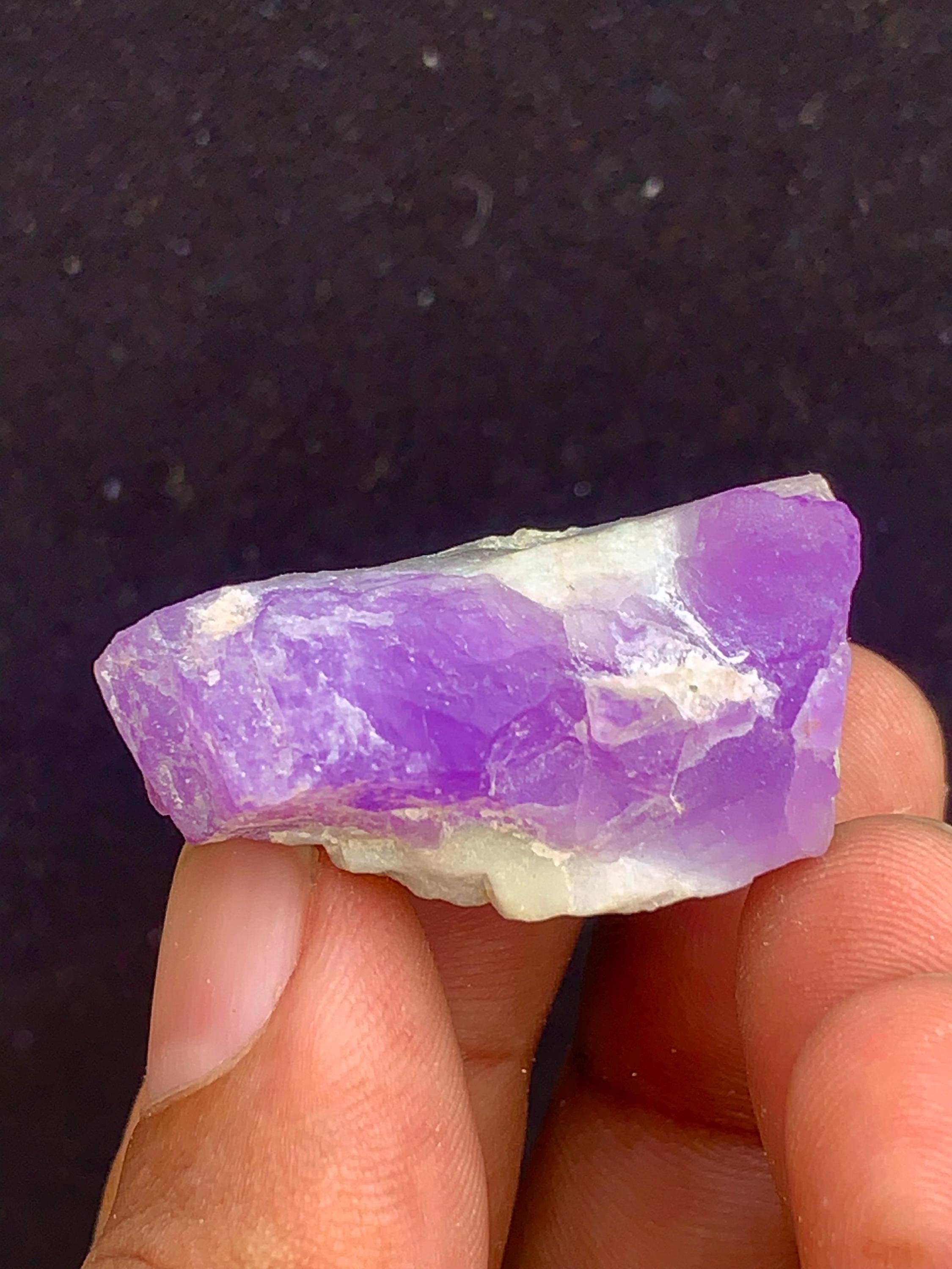 103 C.t Purple Apatite Gemmy Facet Quality Huge Crystal-specimen-rocks ...