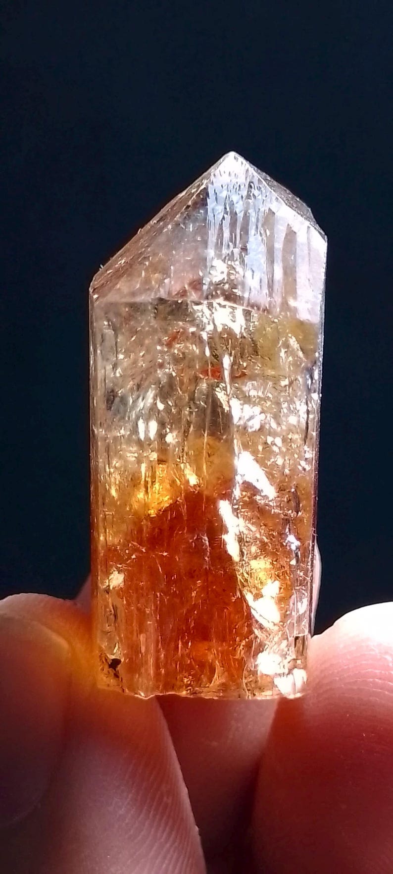 81 C.t Gemmy Clean Natural Orange Imperial Top Quality Topaz Crystal ...