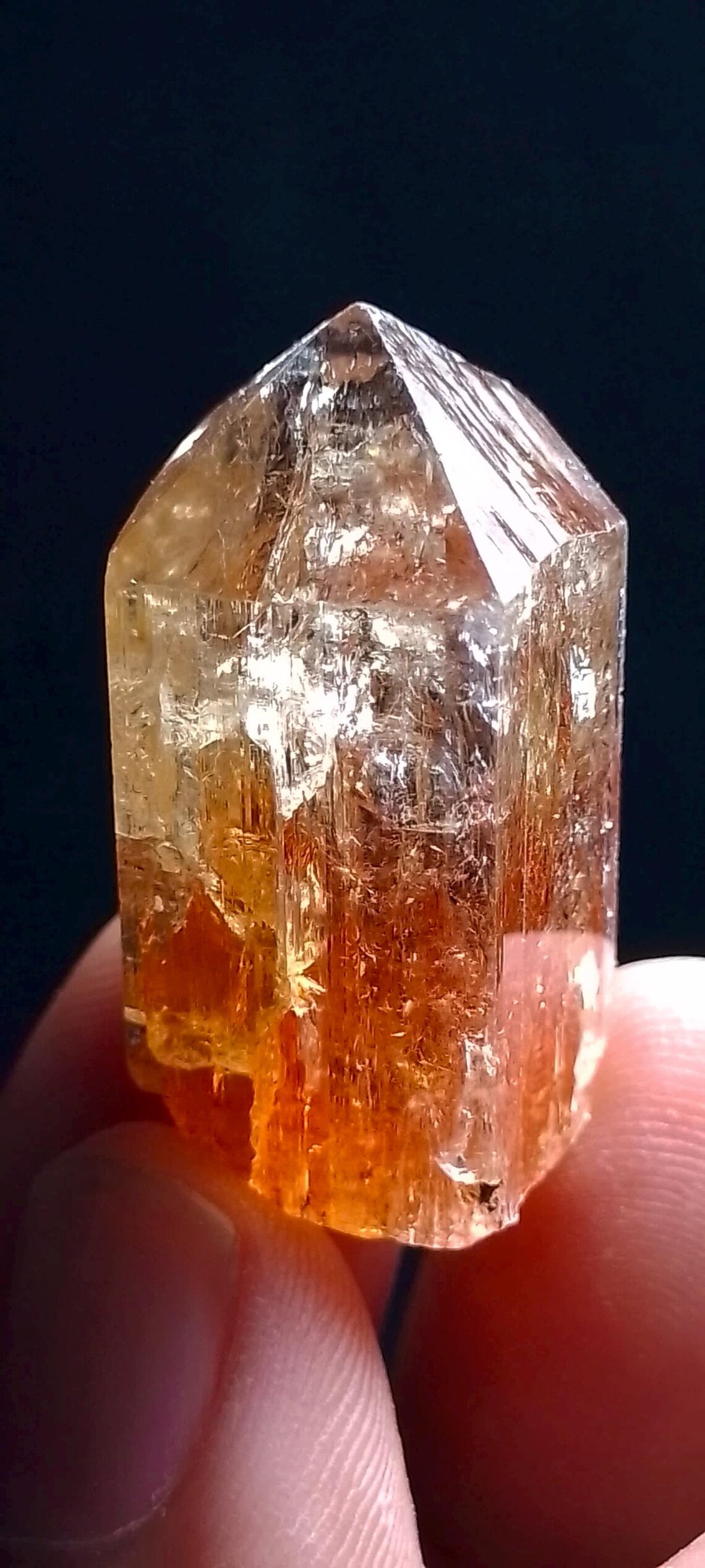 81 C.t Gemmy Clean Natural Orange Imperial Top Quality Topaz Crystal ...