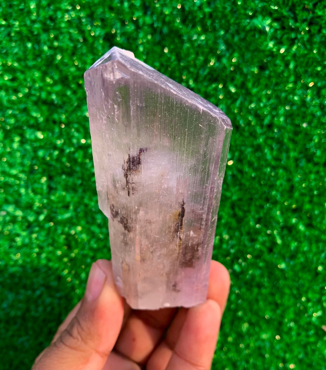 838.0 Carats Huge Natural V Shape Spodumene Dark Pink Gemmy Facet ...