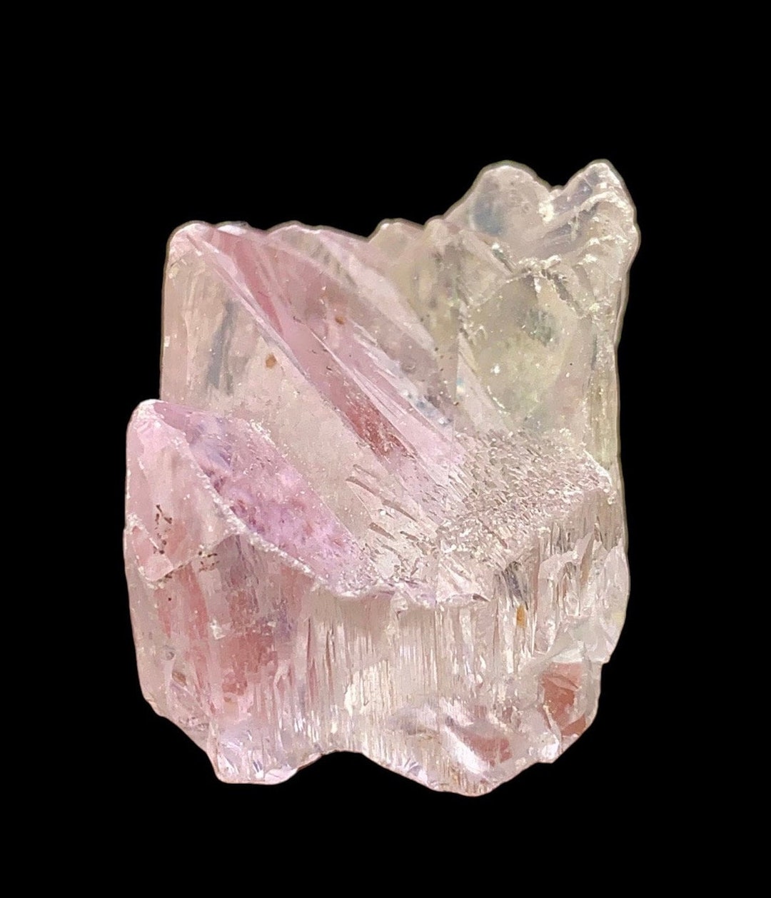 Natural Etched Kunzite Crystal-kunzite Specimen Minerals-kunzite ...