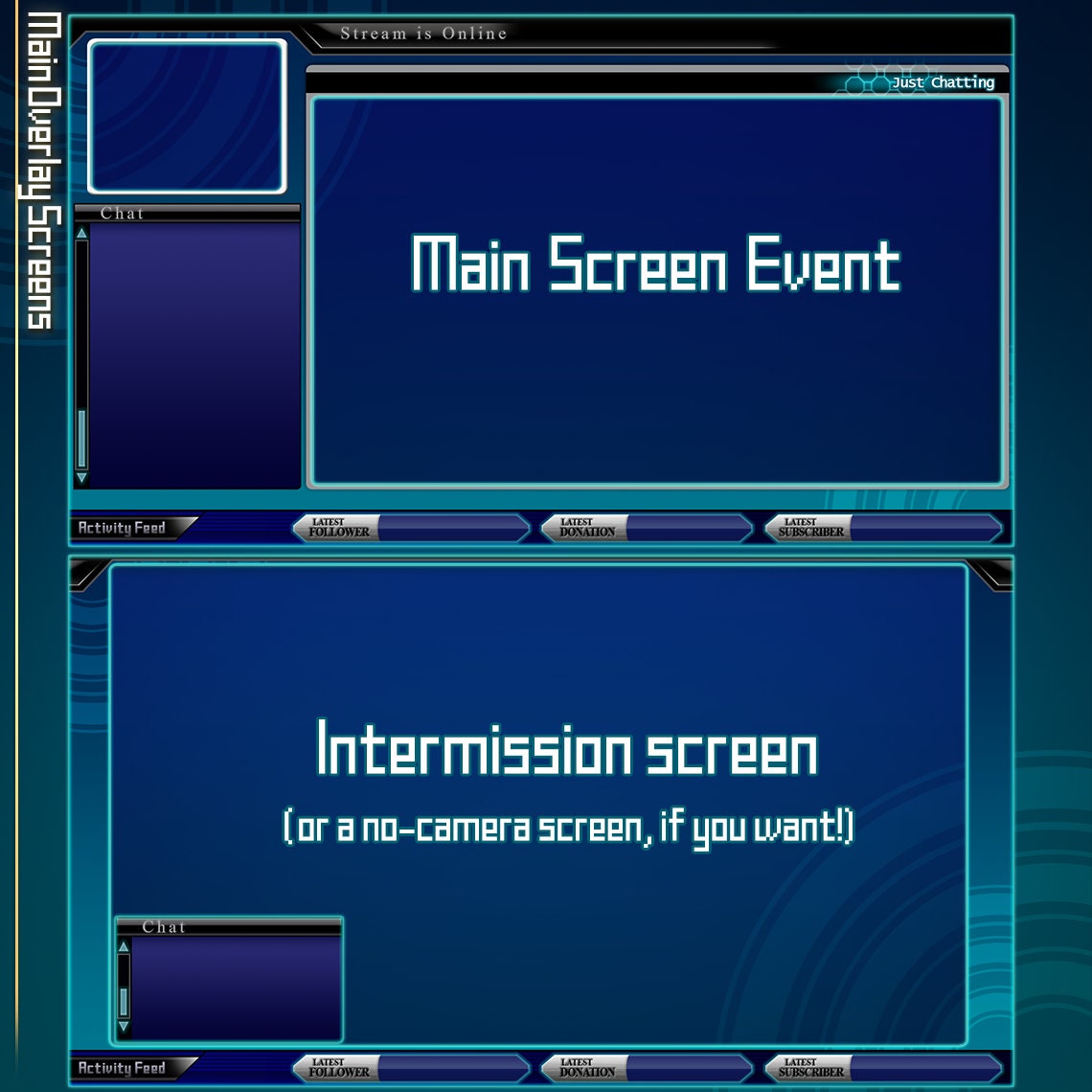 Crisis Core | Final Fantasy Menu Themed Static Twitch Stream Package ...