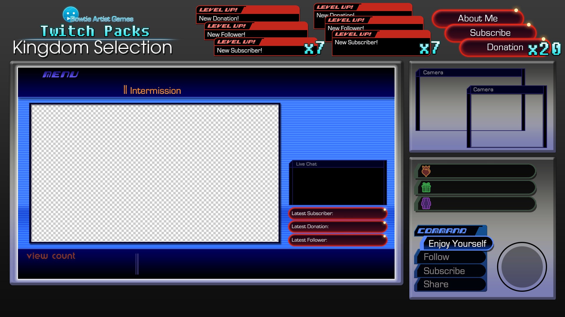 Kingdom Pack | Kingdom Hearts Menu Themed Twitch Stream Package ...