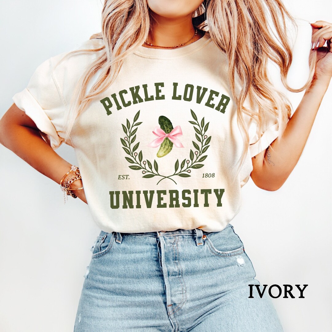 Comfort Colors Pickle Shirt, Coquette Clothing, Pickle Lover Birthday ...