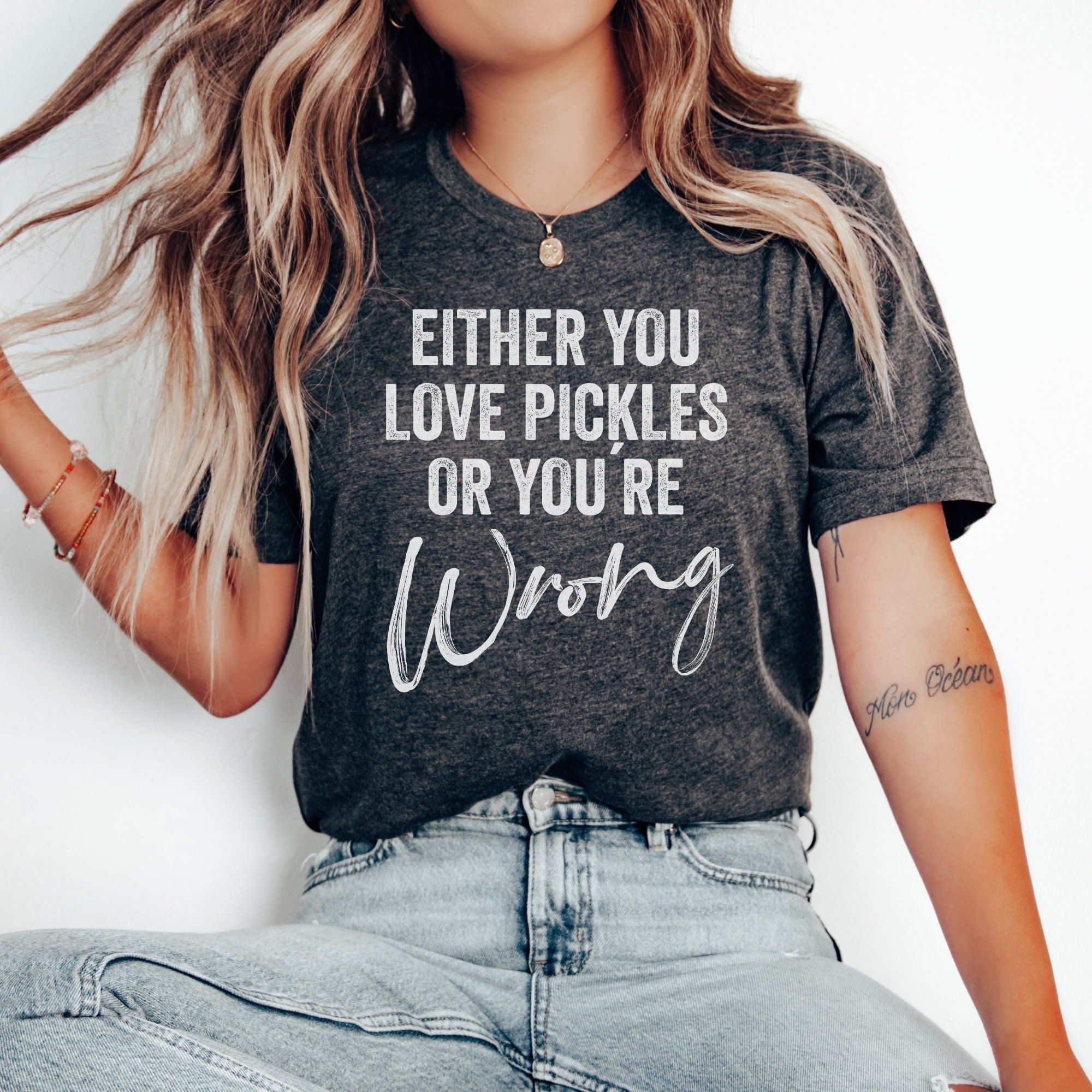 Funny Pickle Shirt, Pickle Lover Birthday Gift, Womens Pickles Tshirt ...