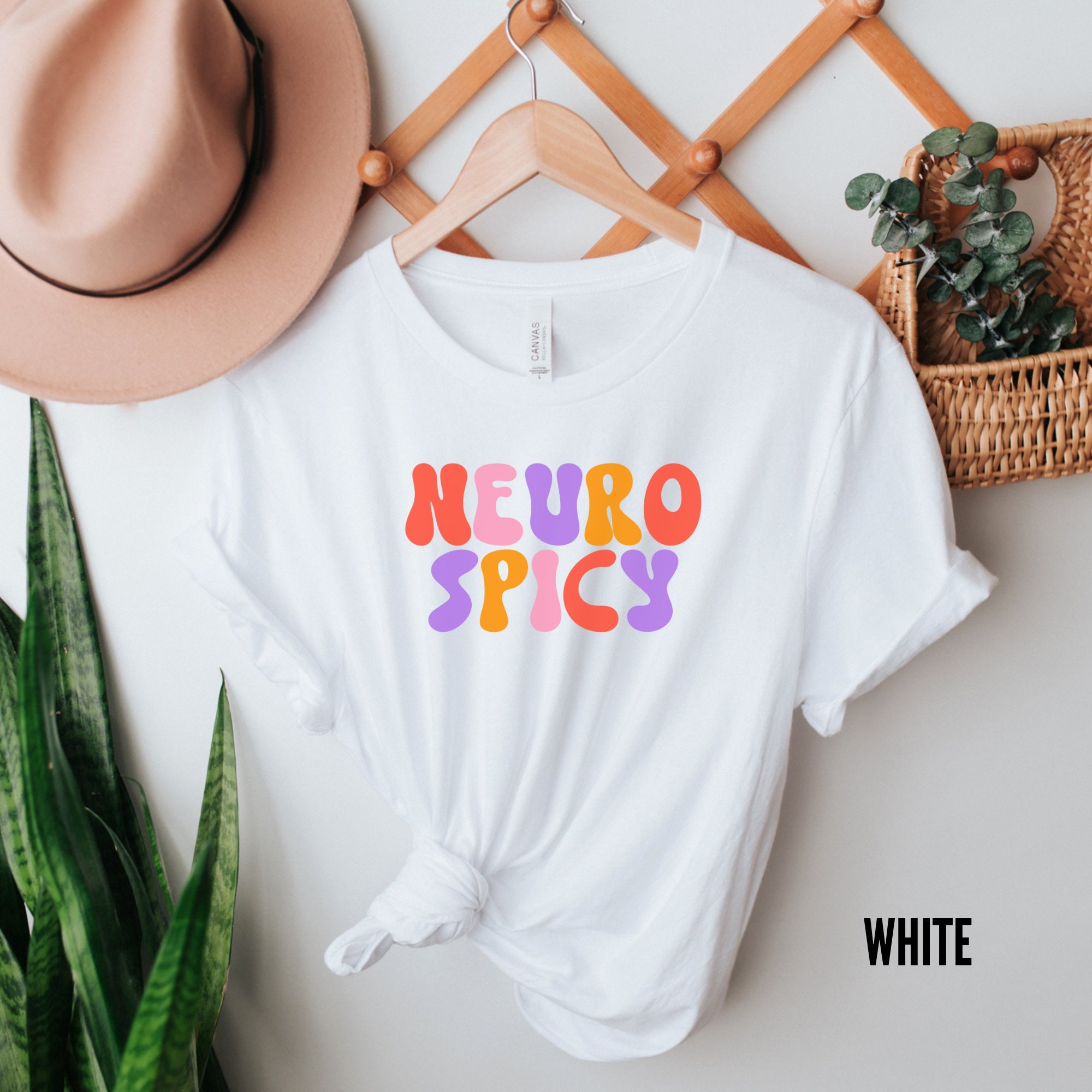 Neurodiversity Shirt Neuro Spicy Tee Neurodivergent T-shirt ADHD Tshirt ...
