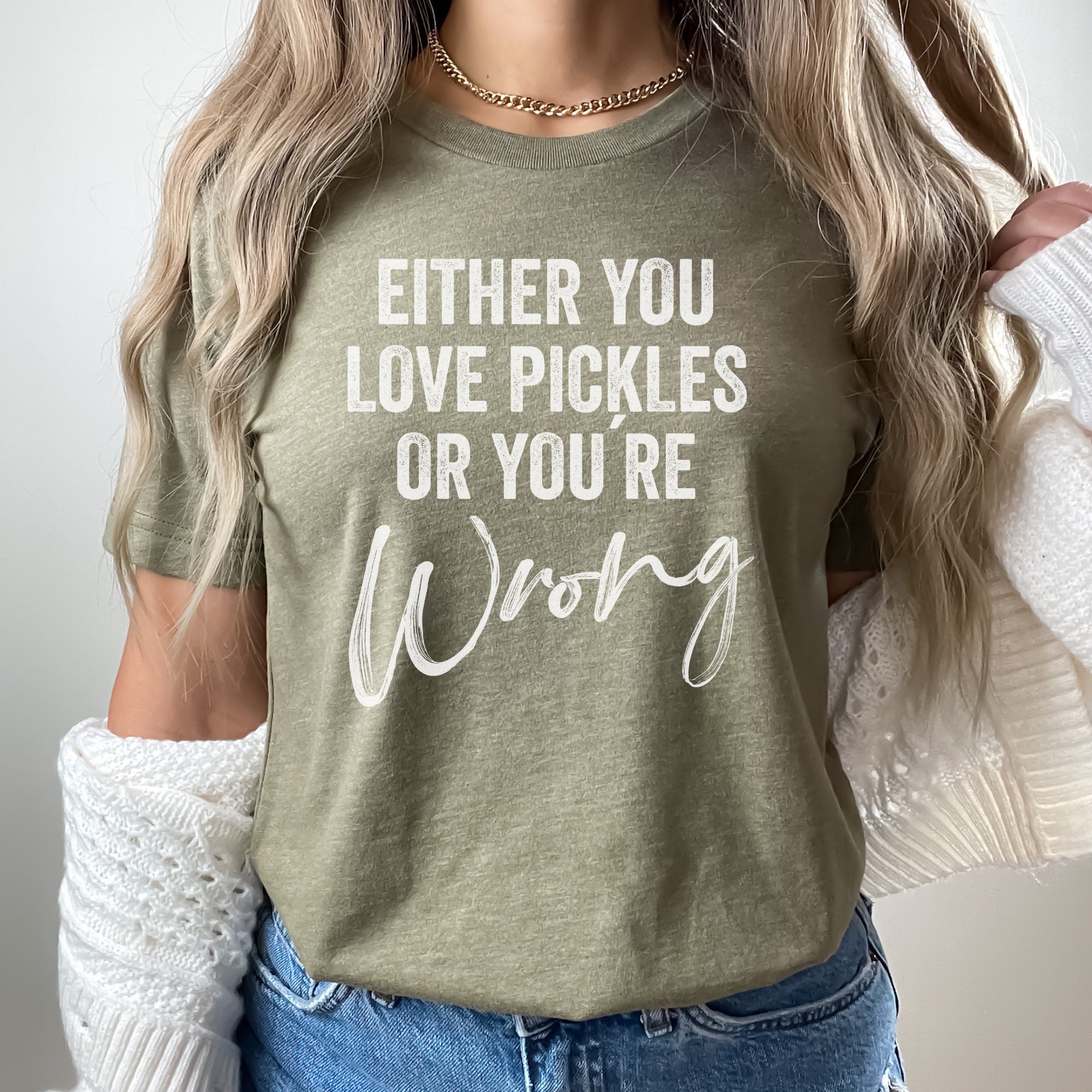 Funny Pickle Shirt, Pickle Lover Birthday Gift, Womens Pickles Tshirt ...