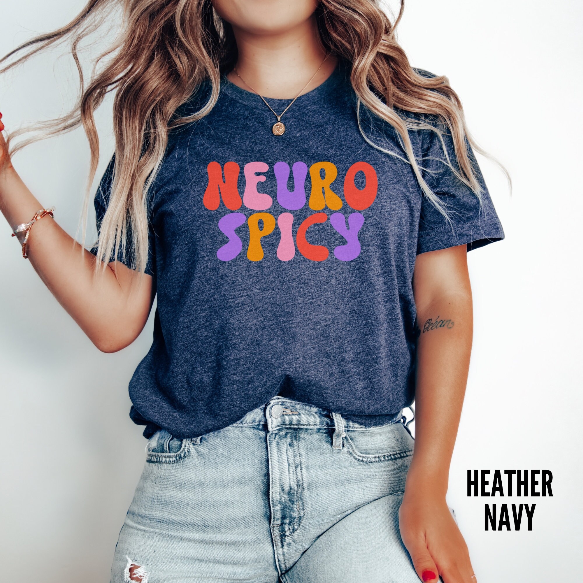 Neurodiversity Shirt Neuro Spicy Tee Neurodivergent T-shirt ADHD Tshirt ...