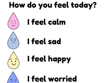 How Do You Feel Today, Classroom Poster, Classroom Resource, Digital ...