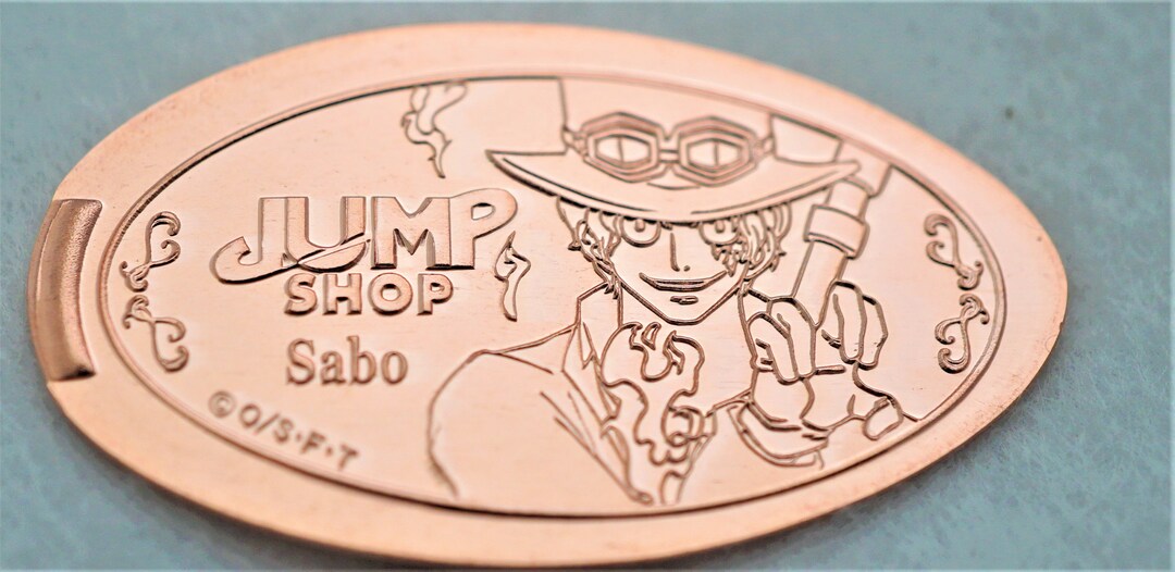 Anime One Piece Coin One Piece Sabo JUMP Shop,elongated Penny ,souvenir ...