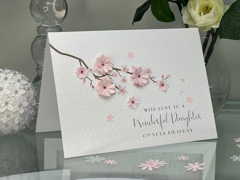 Daughter Birthday Card Daughter Card Handmade Daughter Card - Etsy