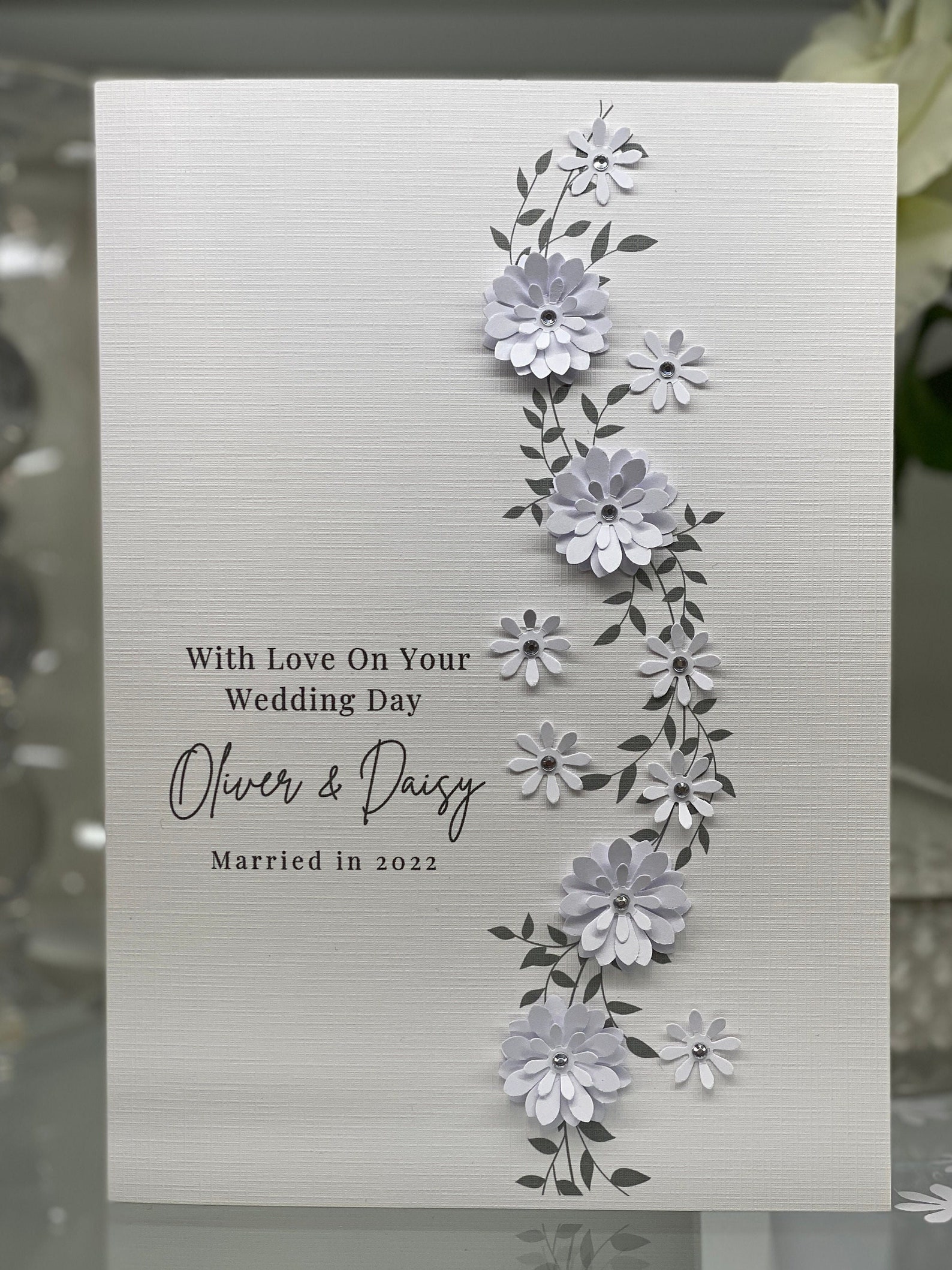 Personalised Wedding Card Bride & Groom Wedding Card - Etsy