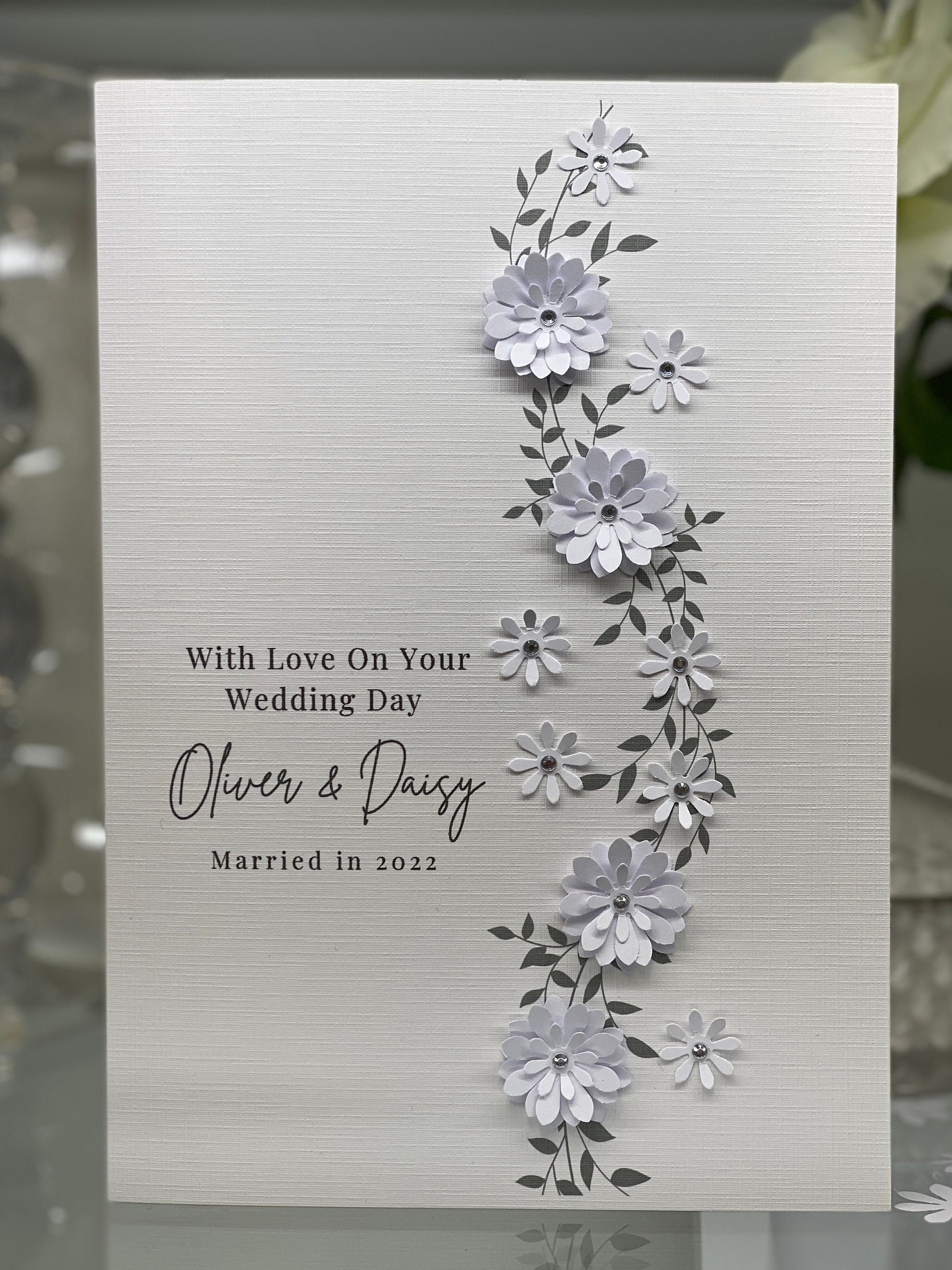 Personalised Wedding Card Bride & Groom Wedding Card - Etsy UK