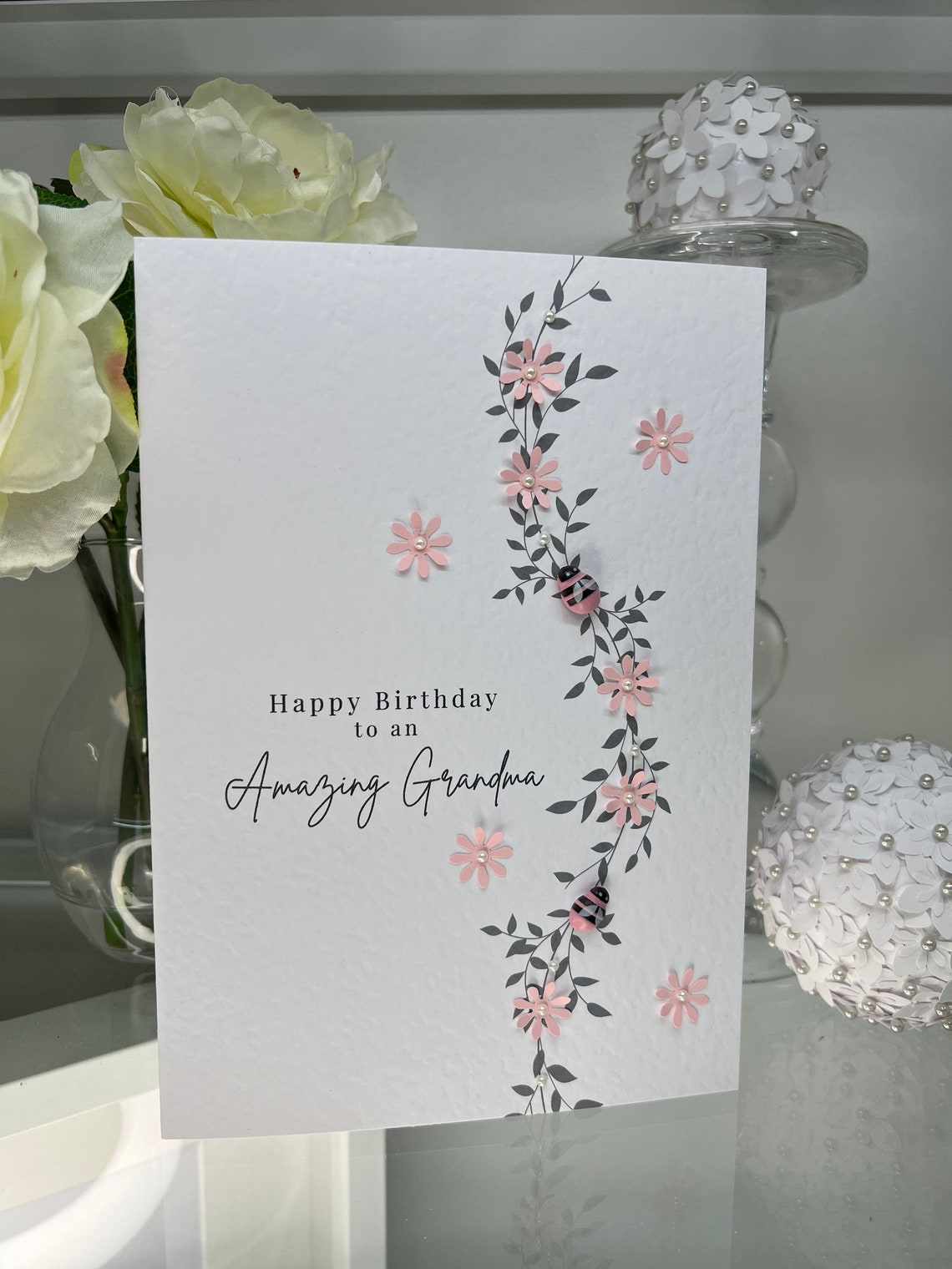 Grandma Birthday Card Grandma Card Granny Card Bee Lovers - Etsy