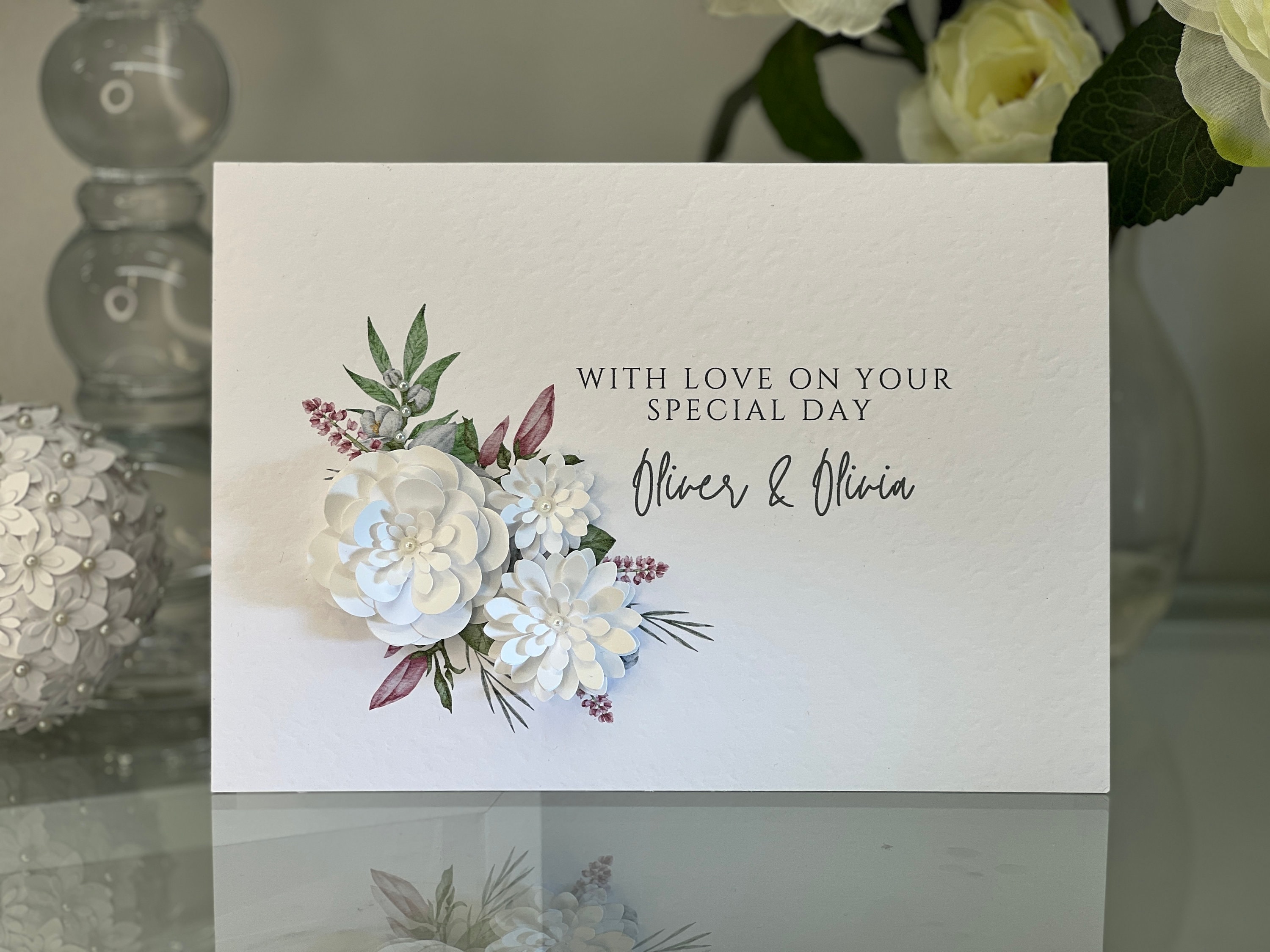 Personalised Wedding Card, Luxury Wedding Card, Special Wedding Card ...