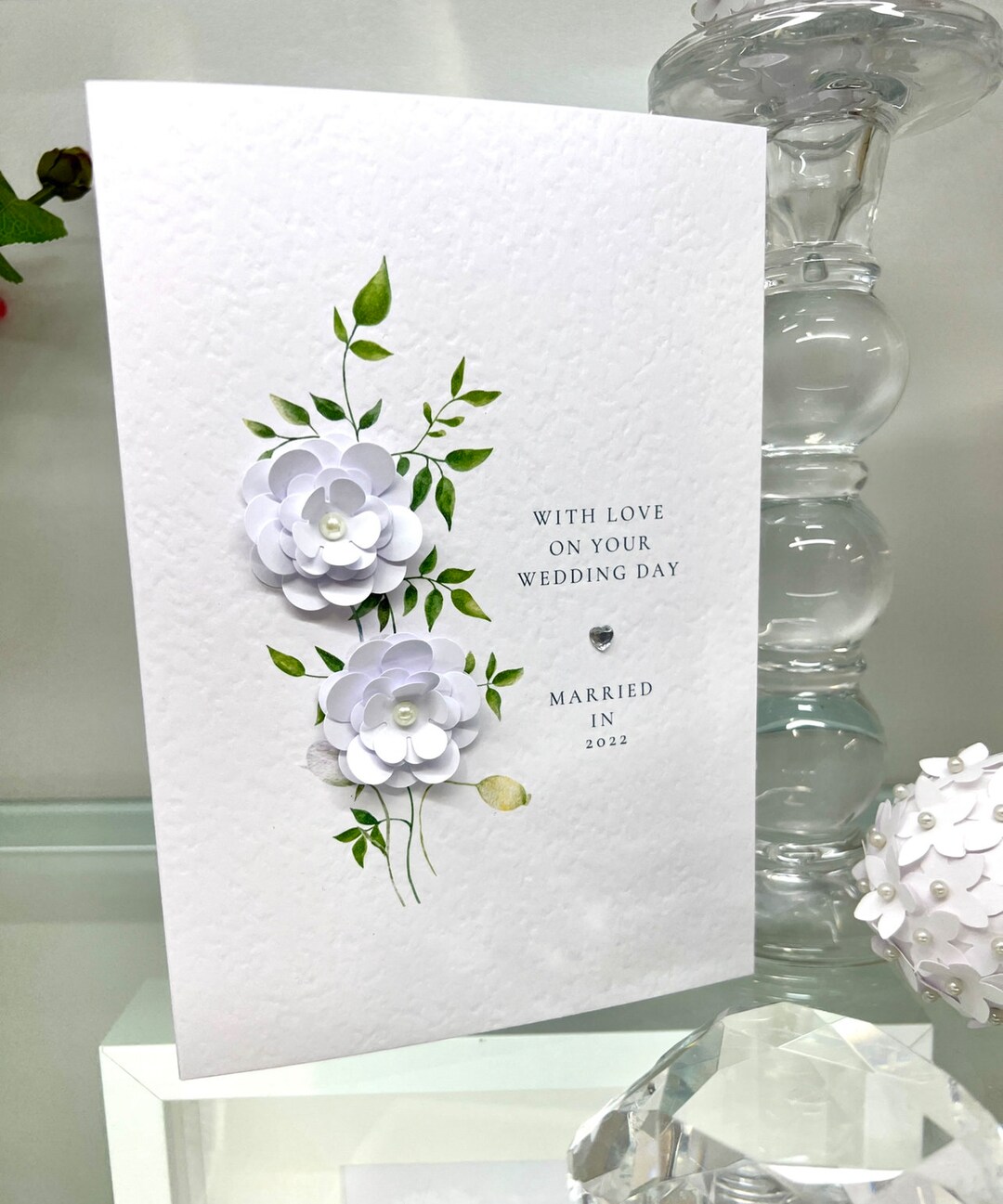 Wedding Card, Wedding Congratulations Card, Just Married Card, Luxury ...