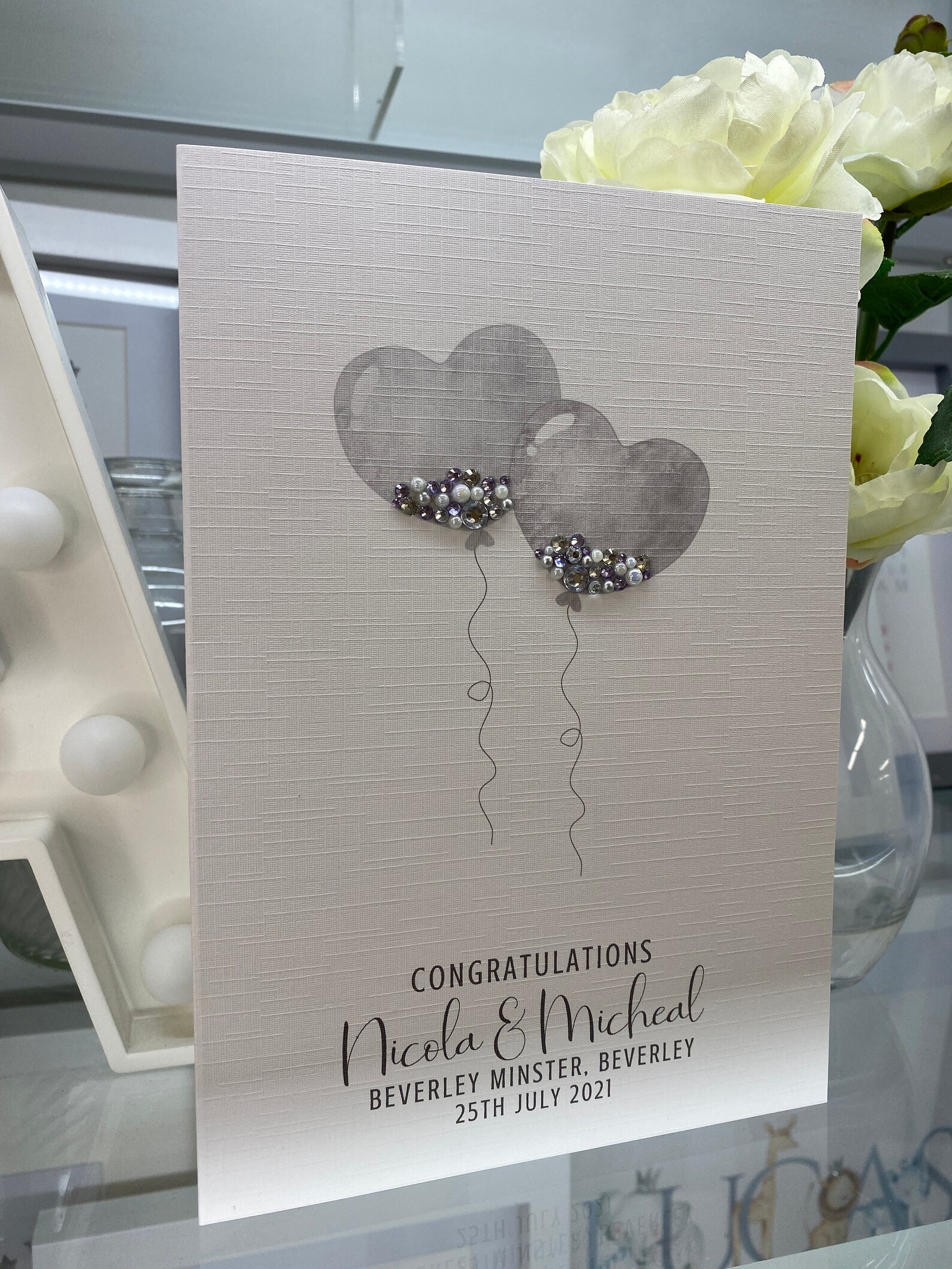 Wedding Card Personalised Personalised Luxury Wedding Card - Etsy