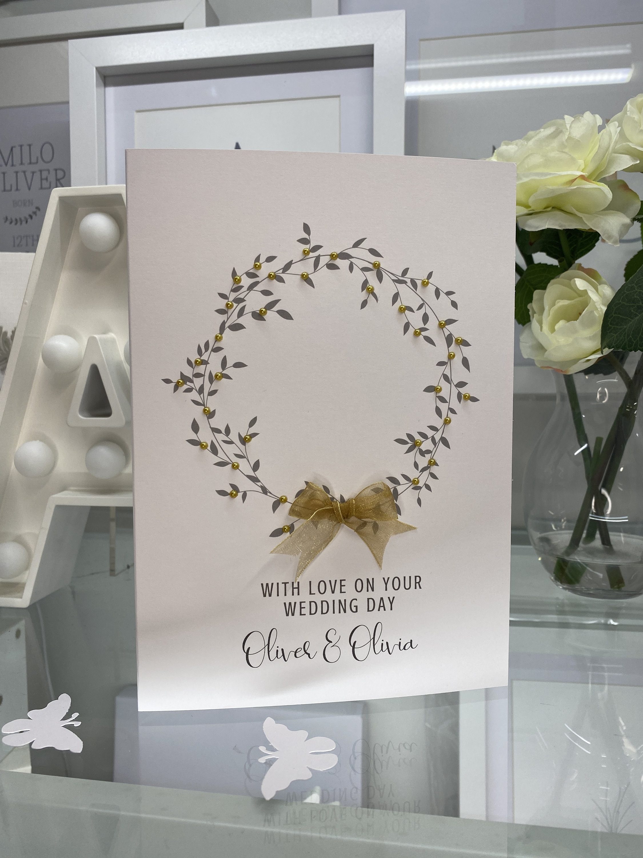 Personalised 3D Wedding Card Wedding Congratulations Card | Etsy