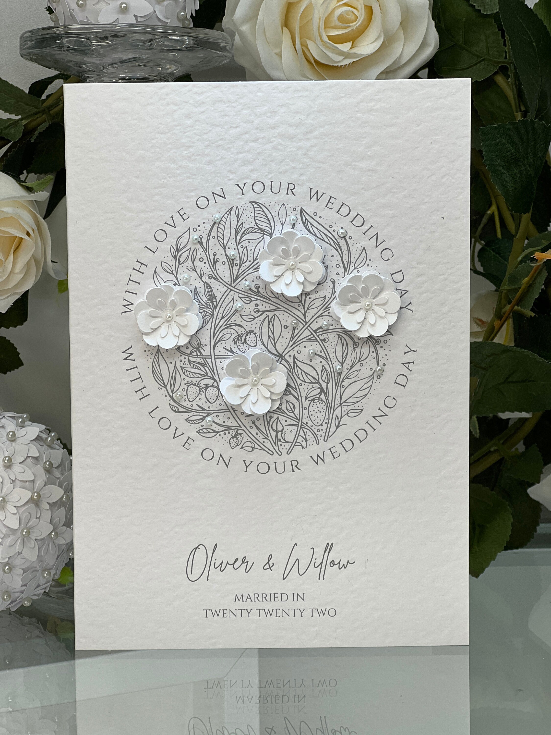 Personalised Wedding Card Luxury Wedding Card Special - Etsy