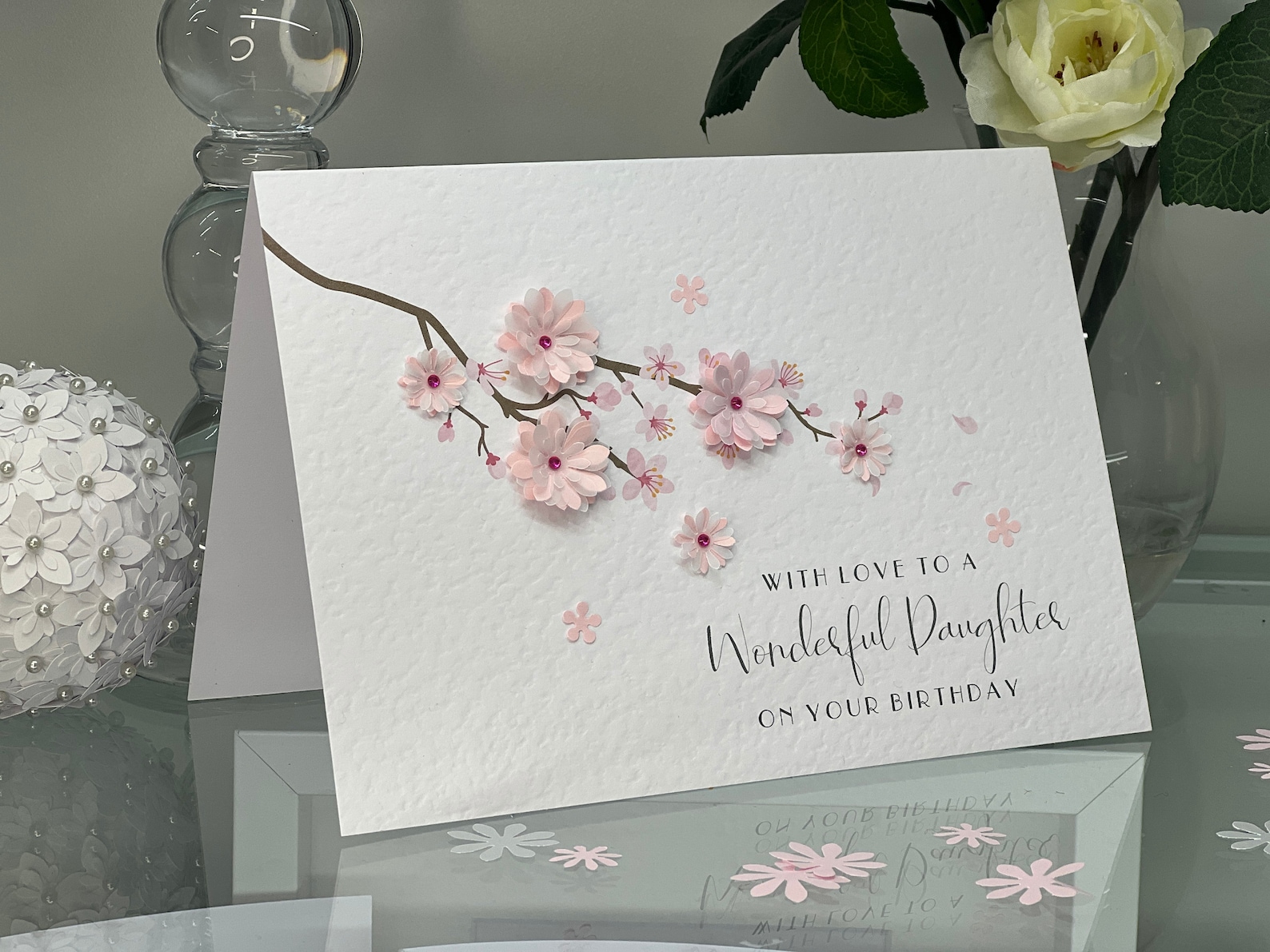 Daughter Birthday Card, Daughter Card, Handmade Daughter Card, Amazing ...