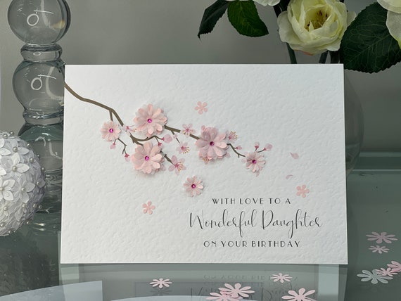 Daughter Birthday Card Daughter Card Handmade Daughter Card - Etsy UK