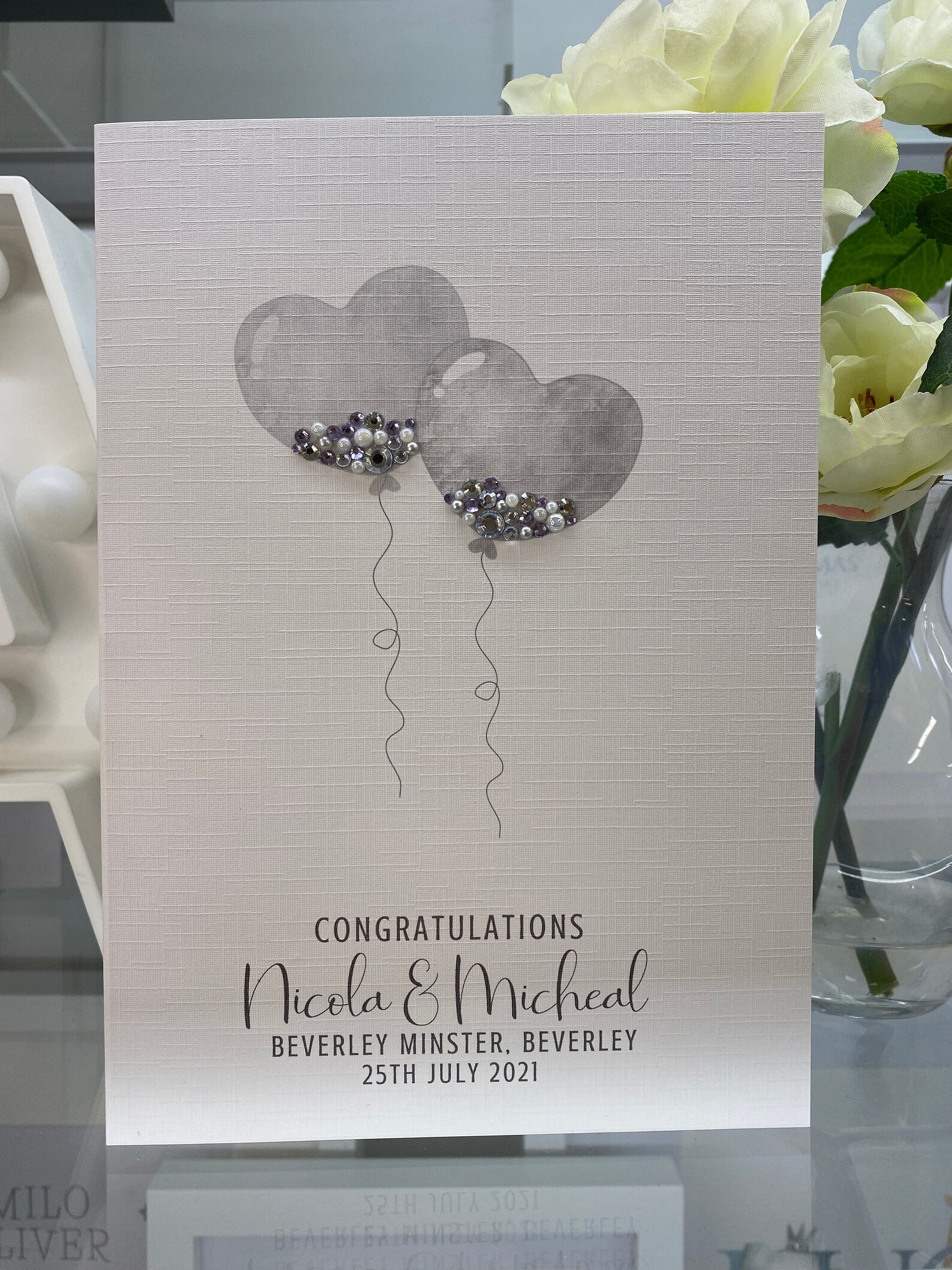 Wedding Card Personalised, Personalised Luxury Wedding Card, Special ...