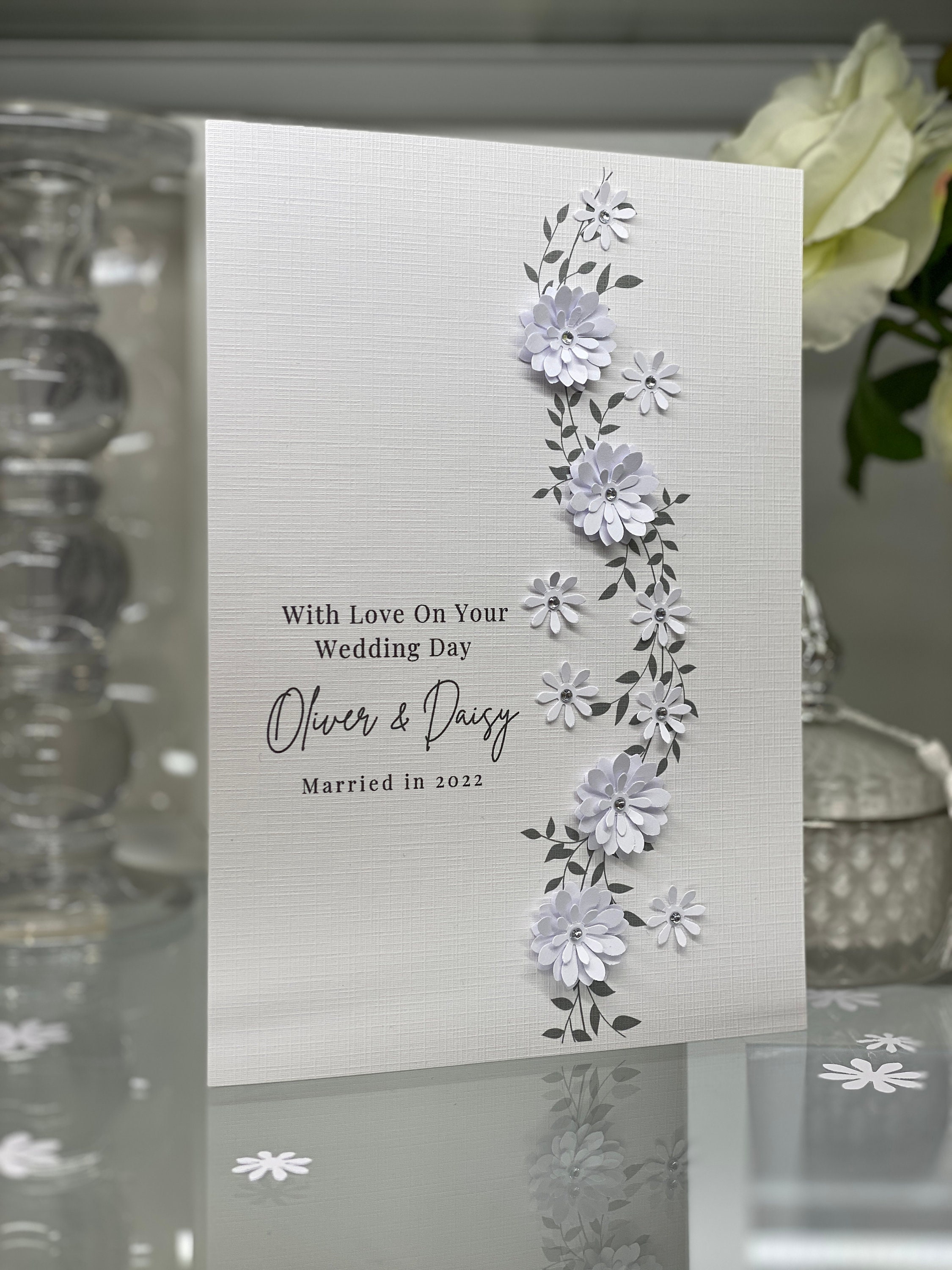 Personalised Wedding Card Bride & Groom Wedding Card - Etsy UK