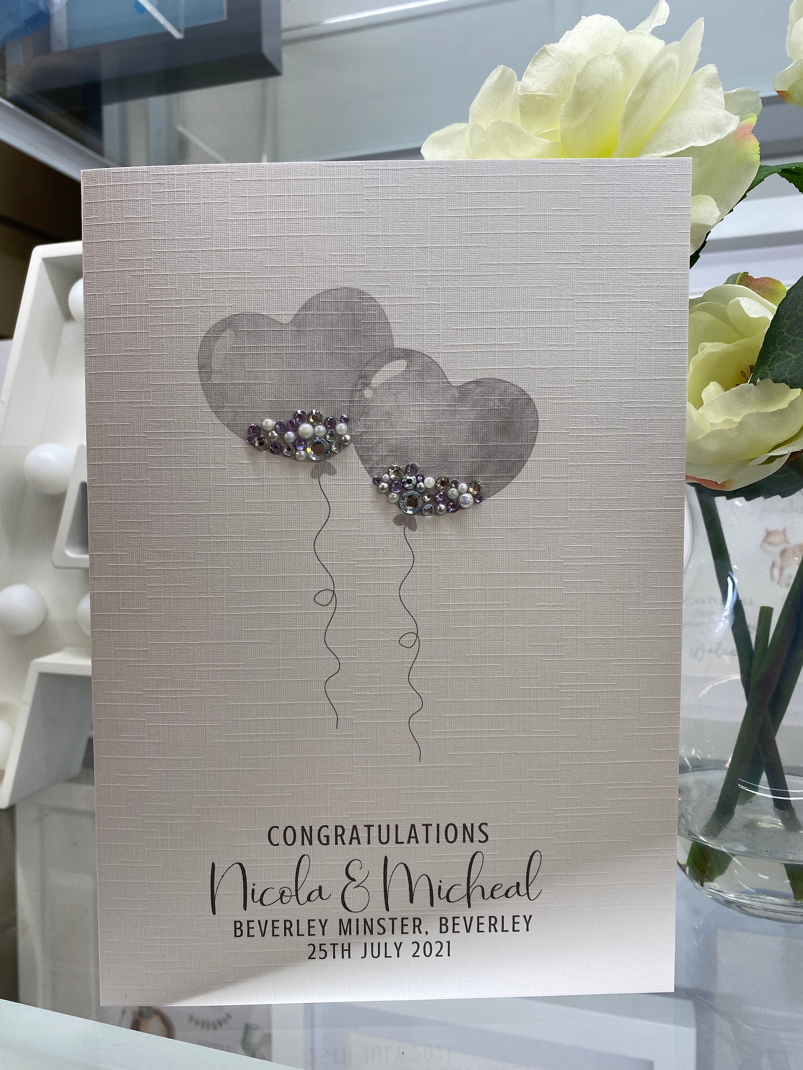 Wedding Card Personalised, Personalised Luxury Wedding Card, Special ...