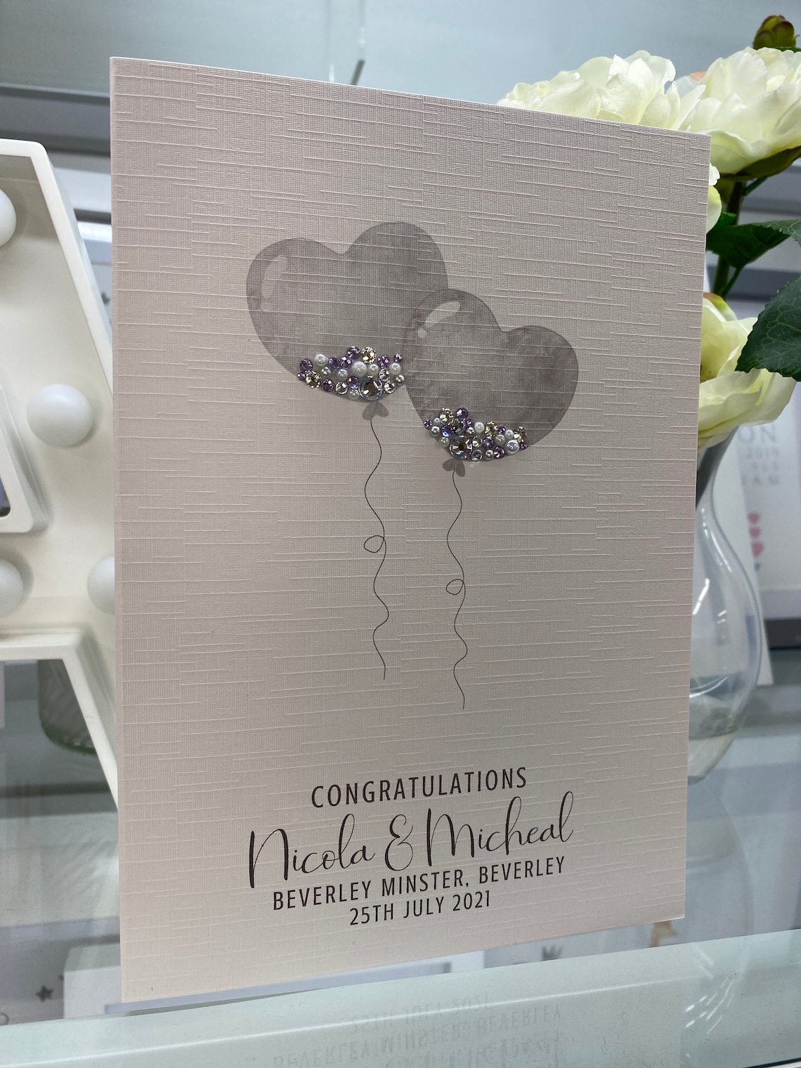 Wedding Card Personalised Personalised Luxury Wedding Card - Etsy