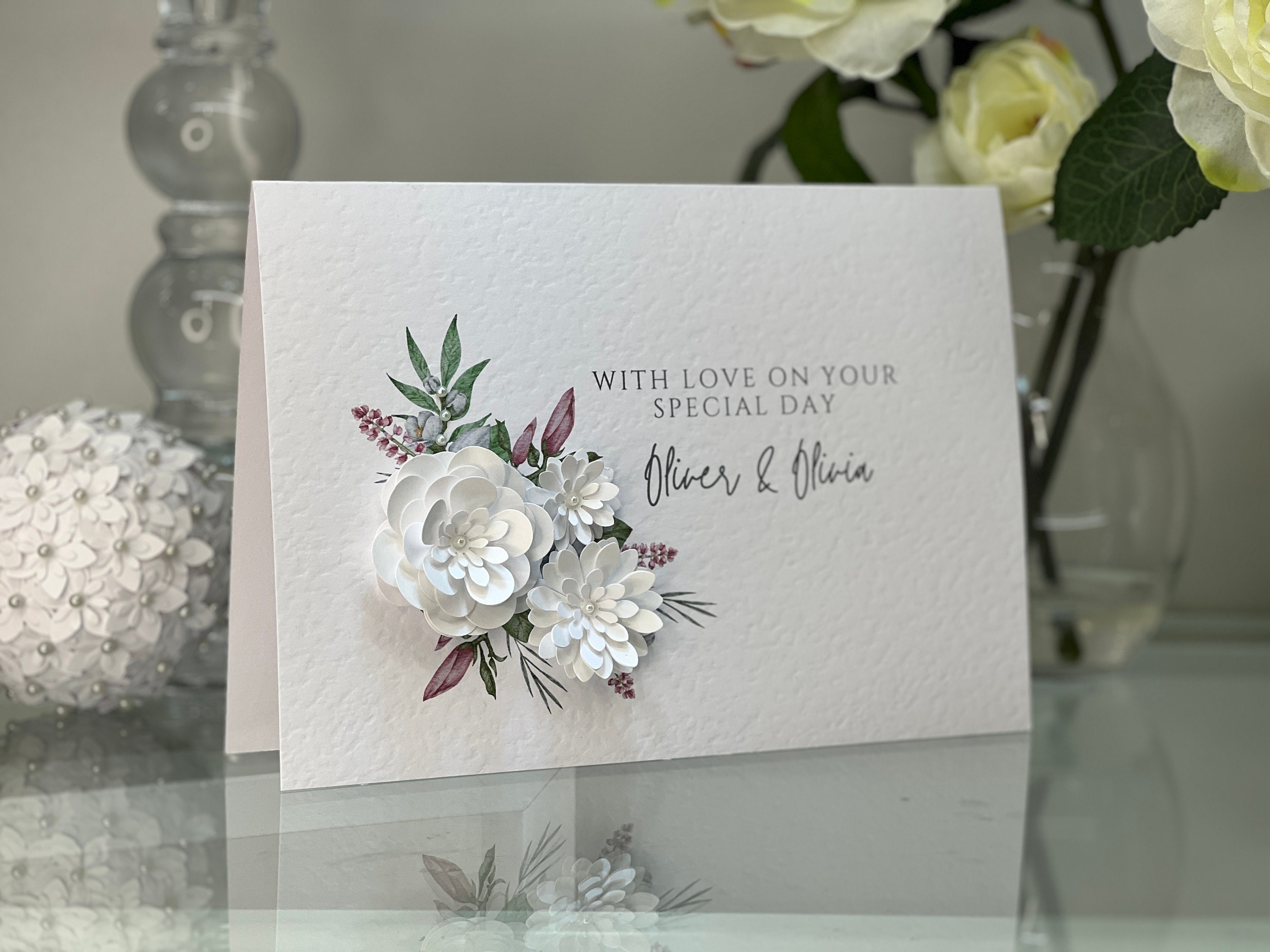 Personalised Wedding Card, Luxury Wedding Card, Special Wedding Card ...