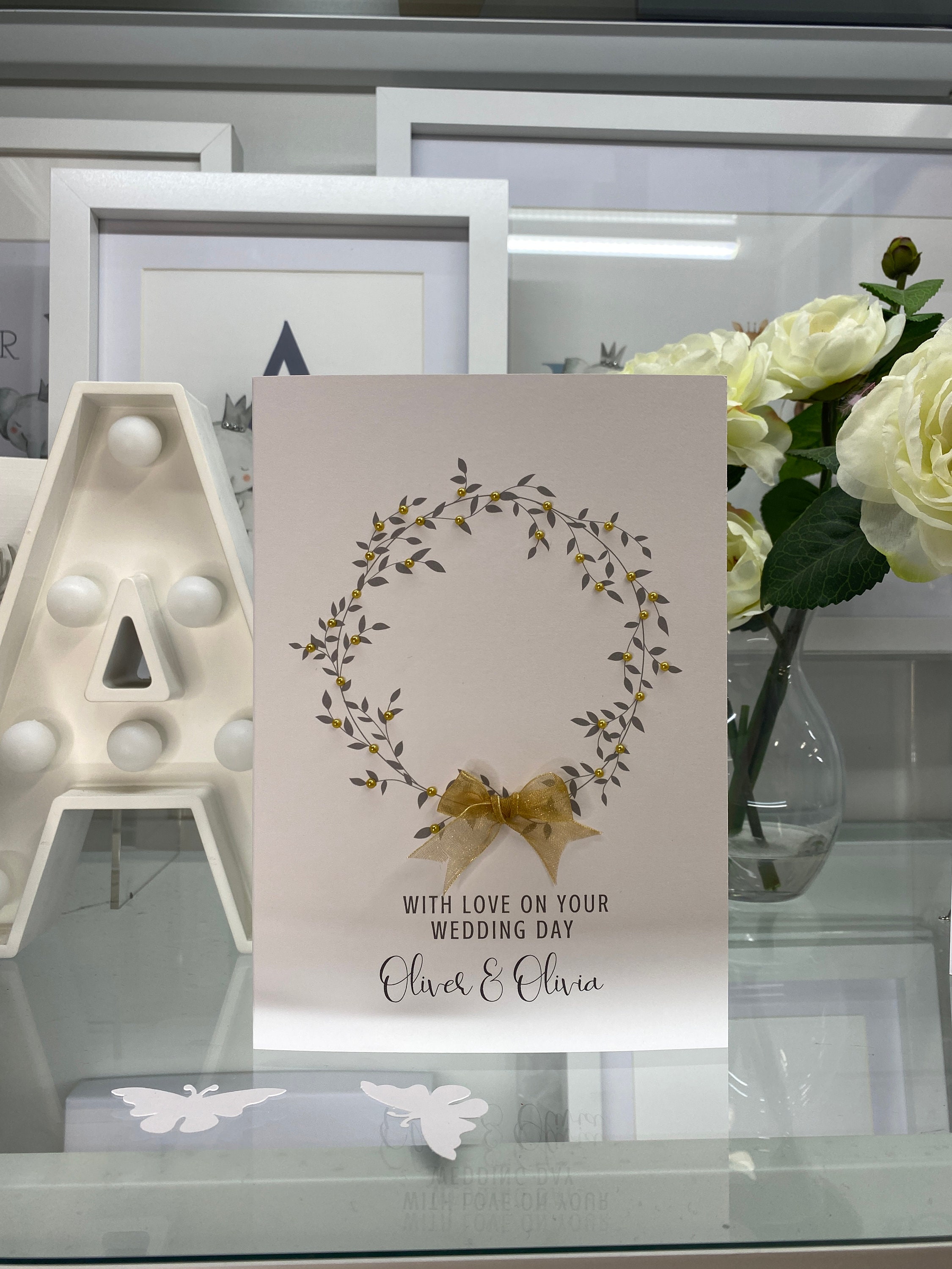 Personalised 3D Wedding Card Wedding Congratulations Card | Etsy