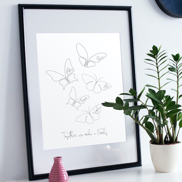 Butterfly Family Tree - Etsy