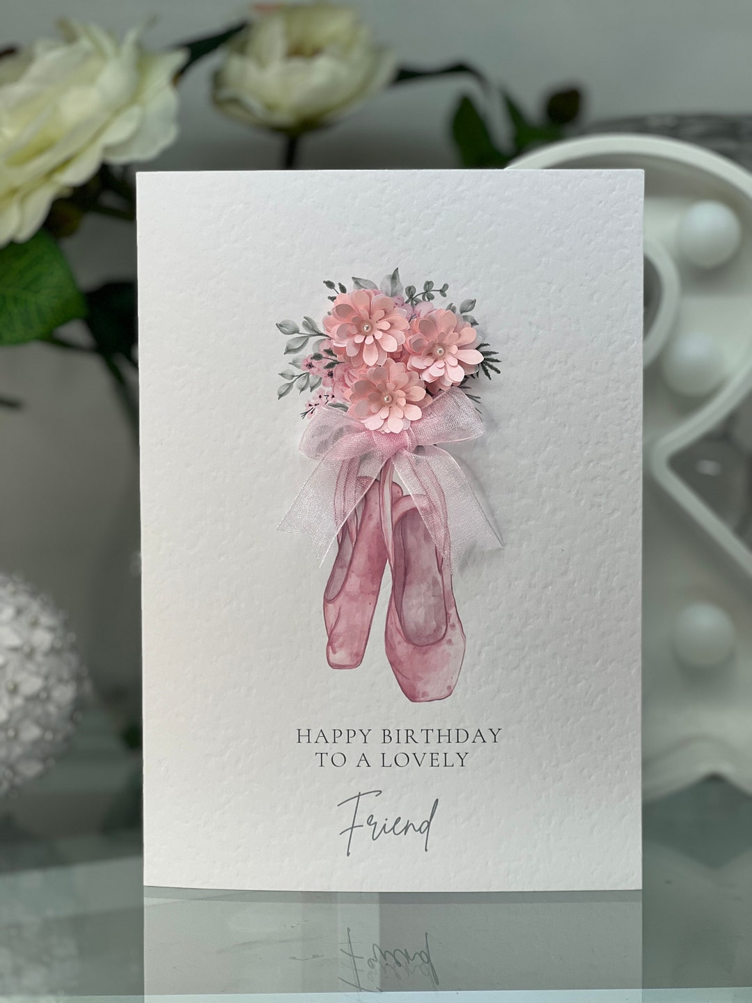 Friend Birthday Card, Friend Ballet Card, Teenage Friend Birthday Card ...