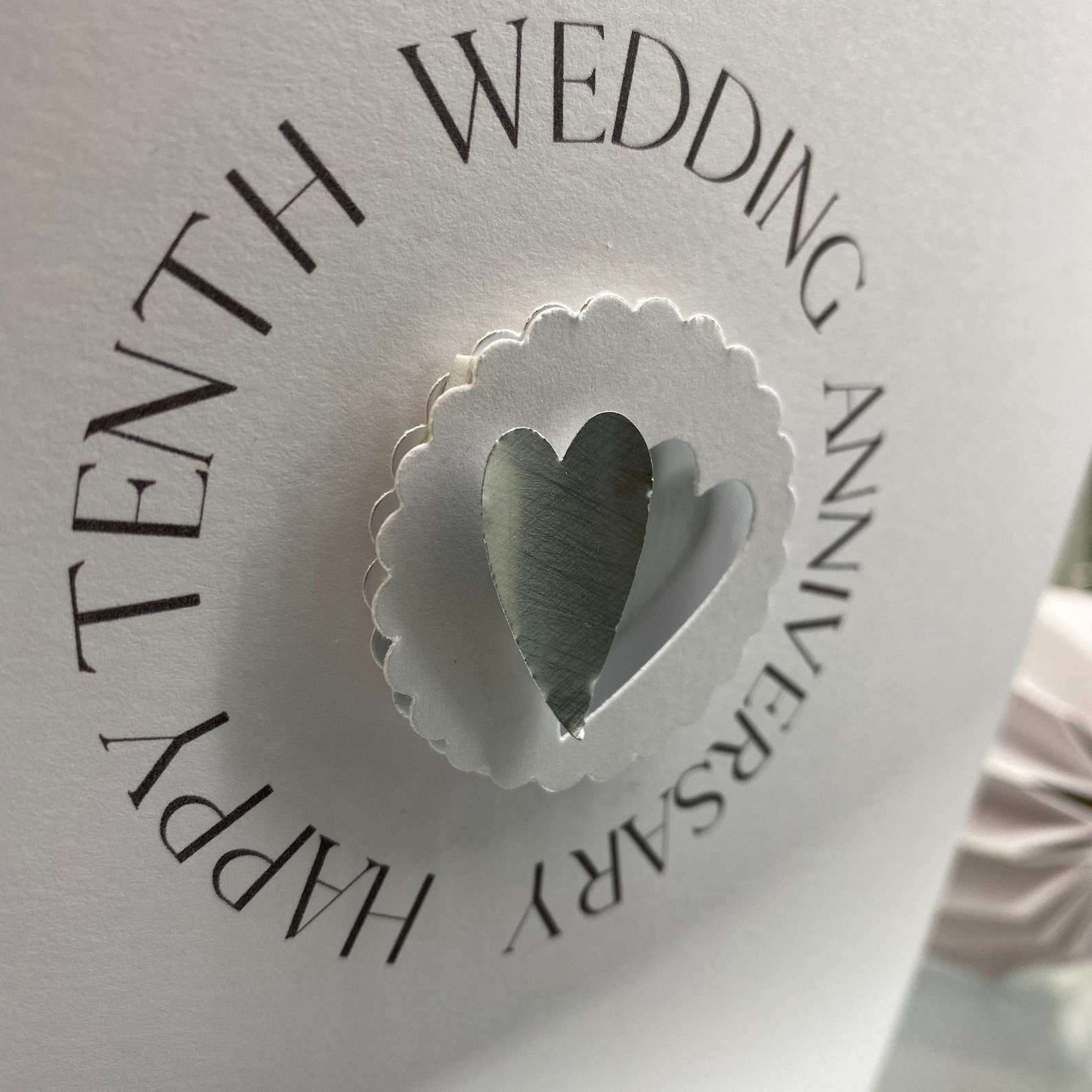 Real Tin, Tenth (10th) Tin Wedding Anniversary, Ten Year Anniversary ...
