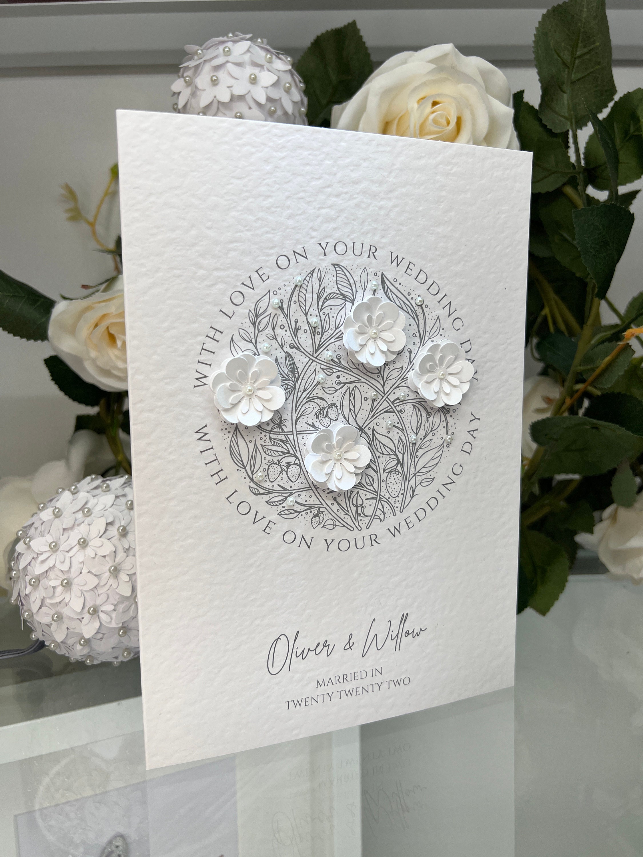 Personalised Wedding Card Luxury Wedding Card Special - Etsy UK
