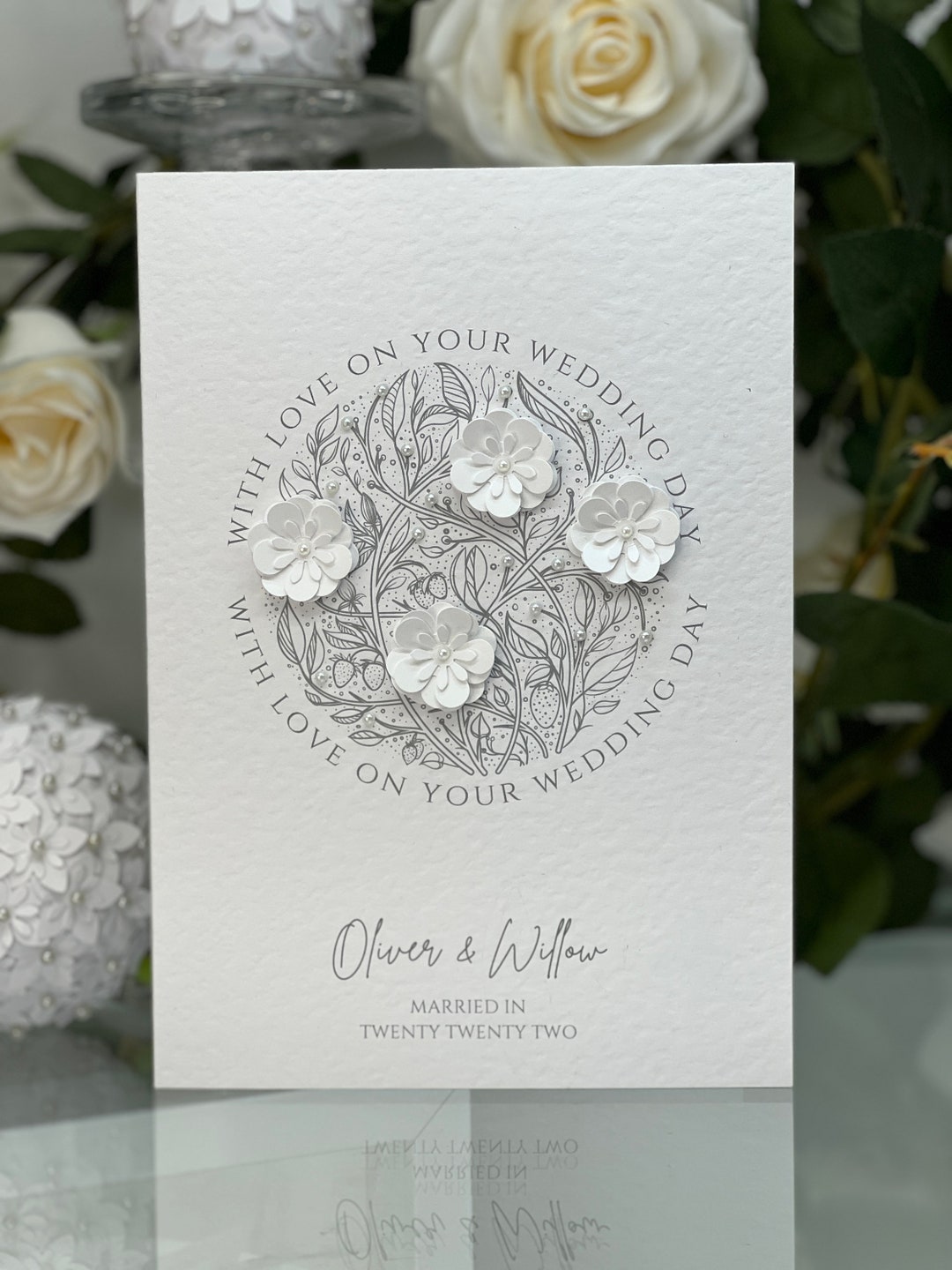 Personalised Wedding Card, Luxury Wedding Card, Special Wedding Card ...