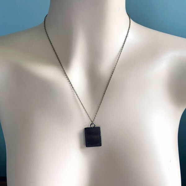 Carved Jet Pendant - Etsy