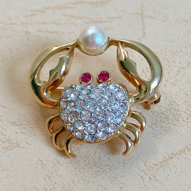 Crab Brooch - Etsy