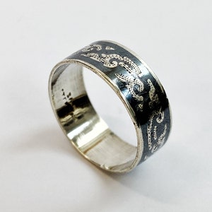 1940s Siam Sterling Silver Ring Two Available Size UK N1/2 & P1/2 / US ...