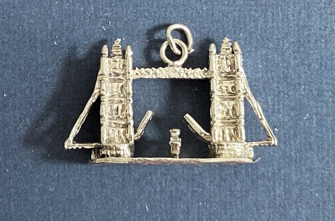 Large London Landmark Tower Bridge Charm - Solid Silver - Drawbridge ...