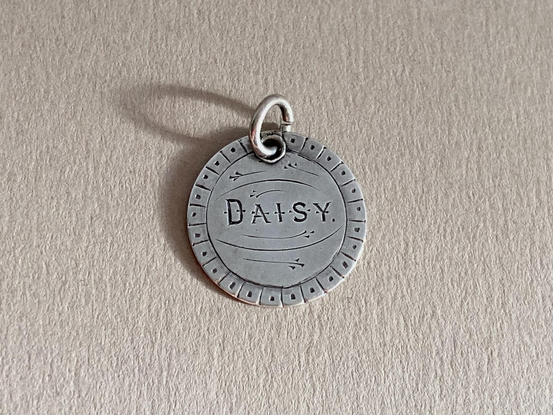 Victorian Sterling Silver Love Token - "daisy" Name Hand Engraved, C ...