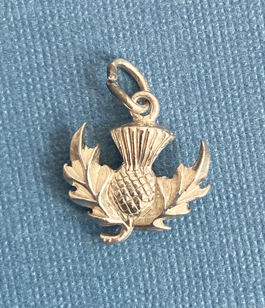 SCOTTISH Charm - Thistle National Emblem - Sterling Silver - Vintage ...