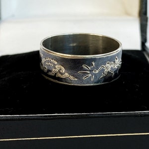 1940s Siam Sterling Silver Ring Two Available Size UK N1/2 & P1/2 / US ...