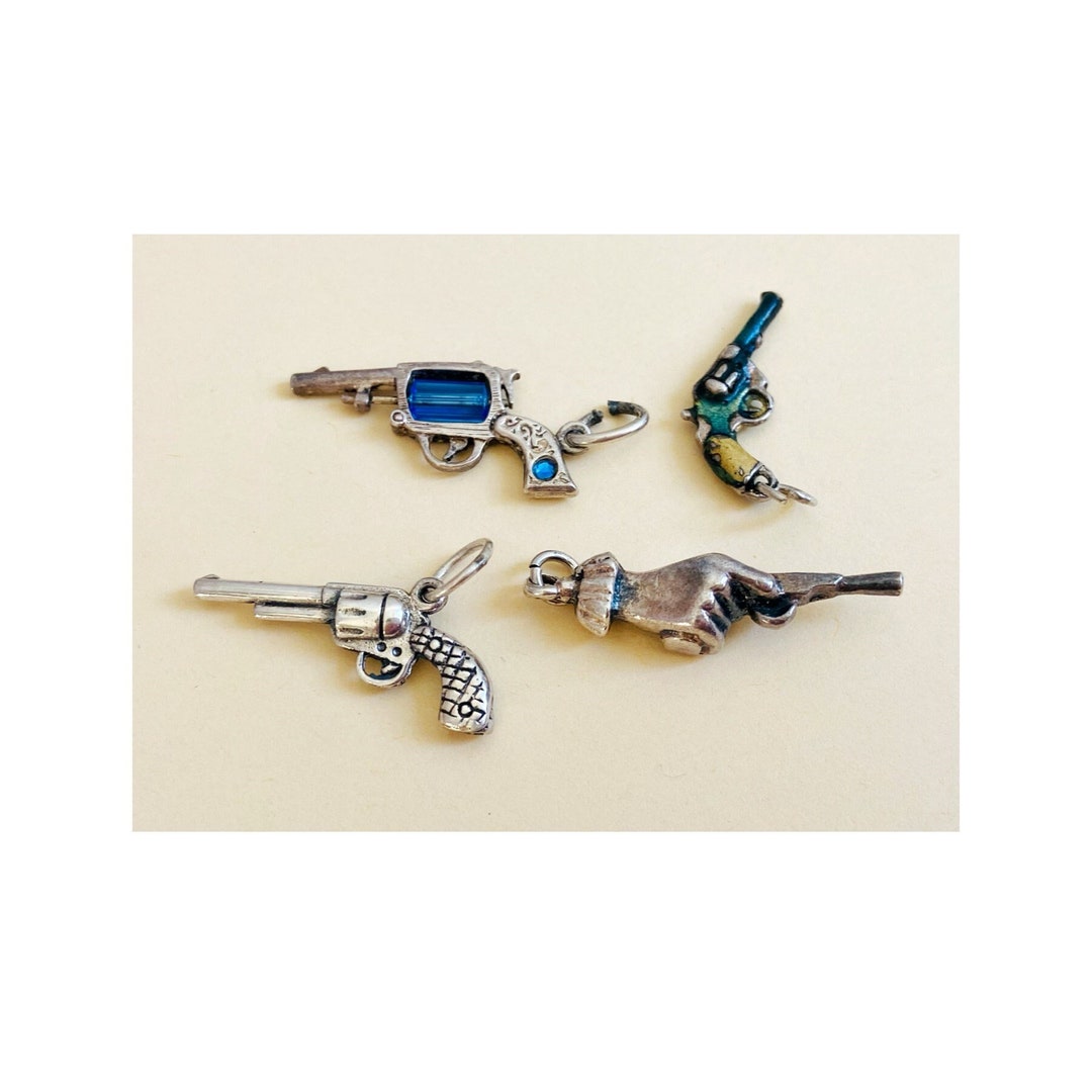 Vintage/ Antique Pistol Revolver Gun Charms Victorian Novelty Watch ...