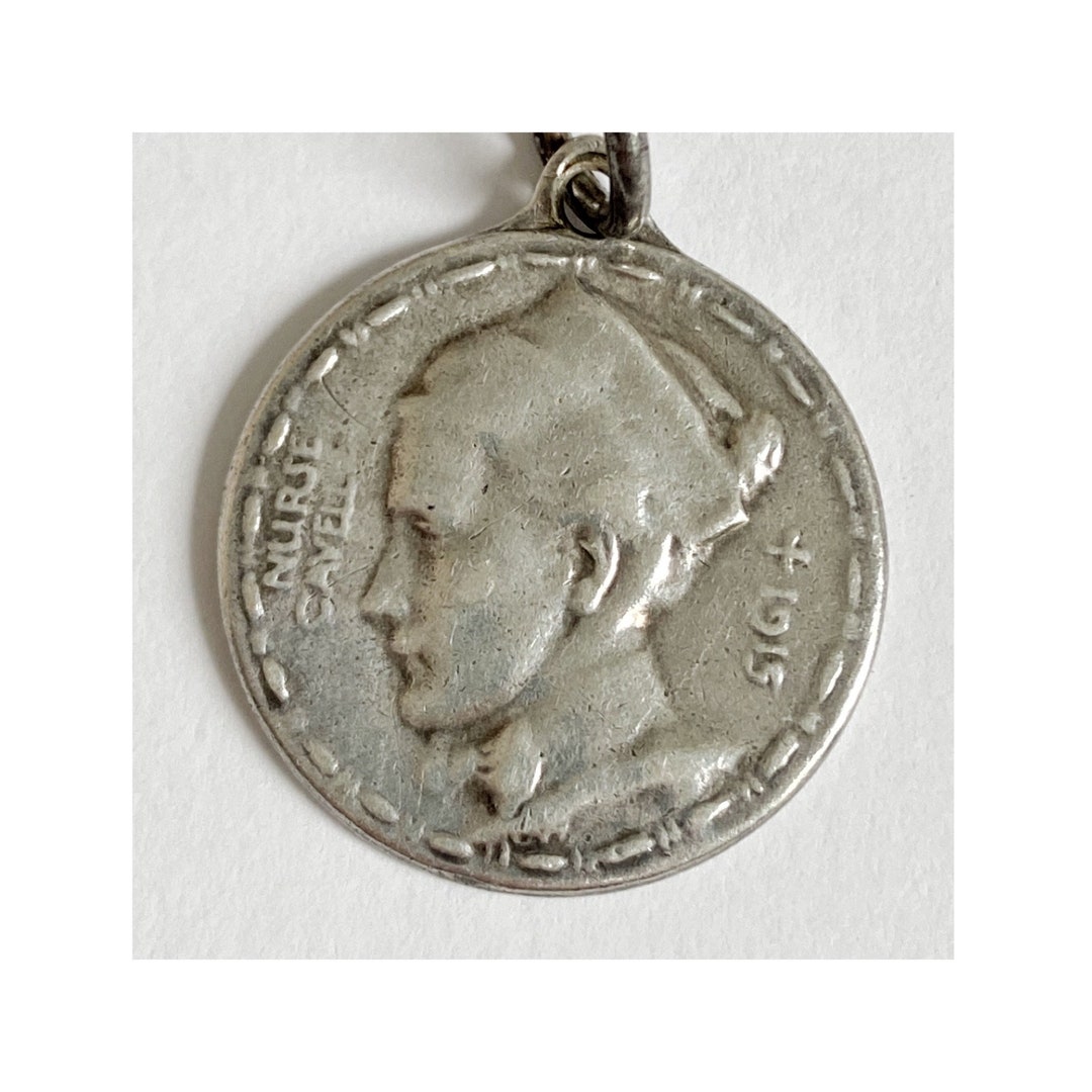 EDITH CAVELL Rare 1915 Medal Solid Silver WWI Military Nurse 3.6g - Etsy