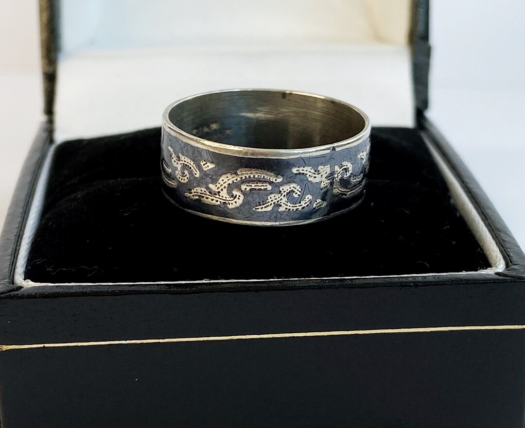 1940s Siam Sterling Silver Ring Two Available Size UK N1/2 & P1/2 / US ...