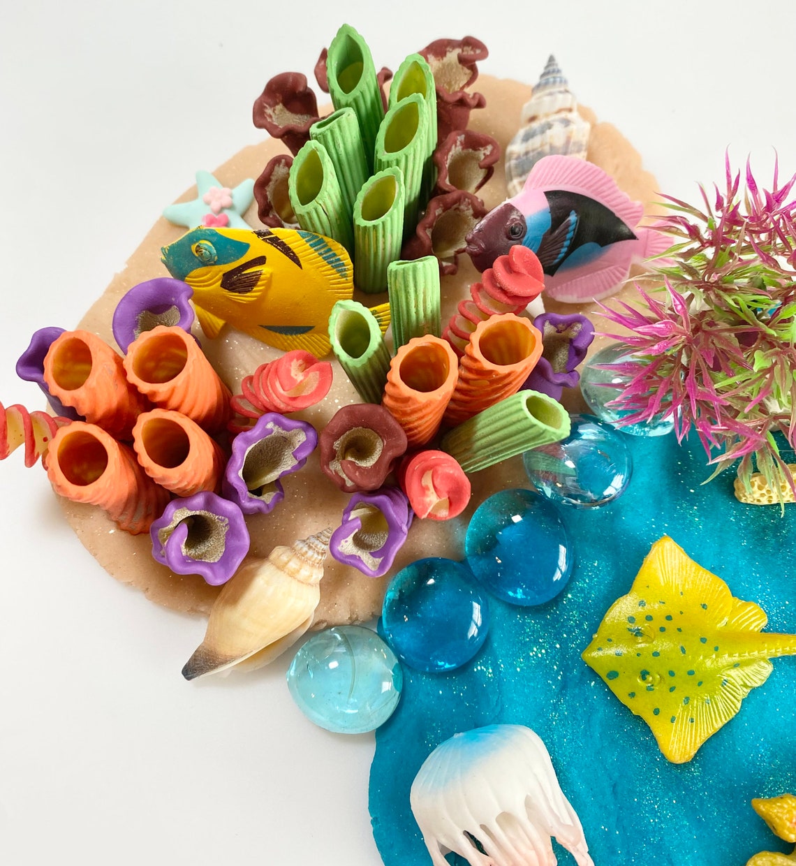 Coral Reef Play Dough Sensory Kit Kit sensoriel Ocean Play | Etsy