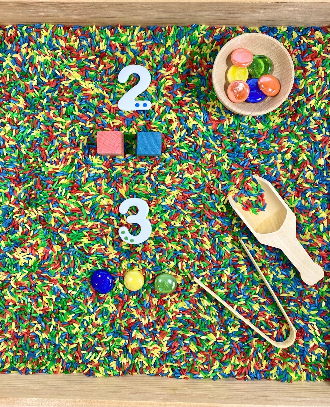 Counting Sensory Tray/Bin Math Tray Set Number Sensory Kit | Etsy